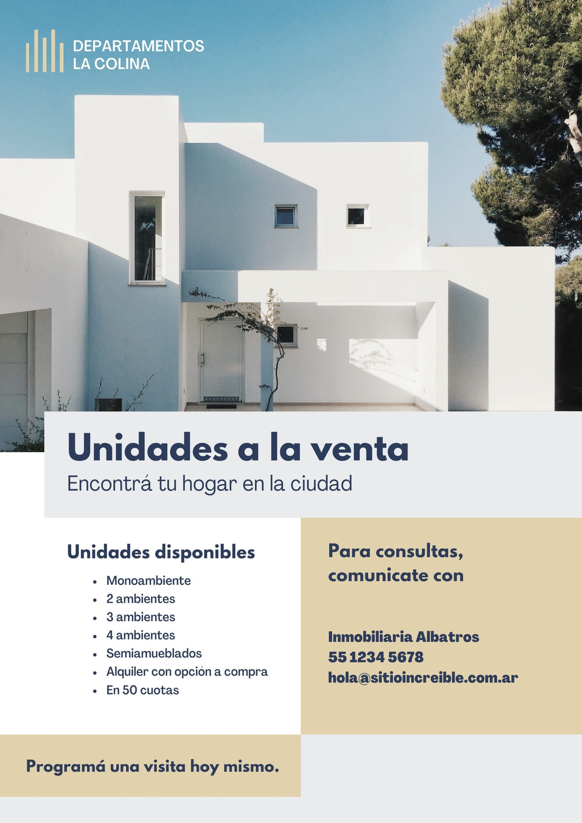 Creá flyers para inmobiliaria gratis y online con Canva