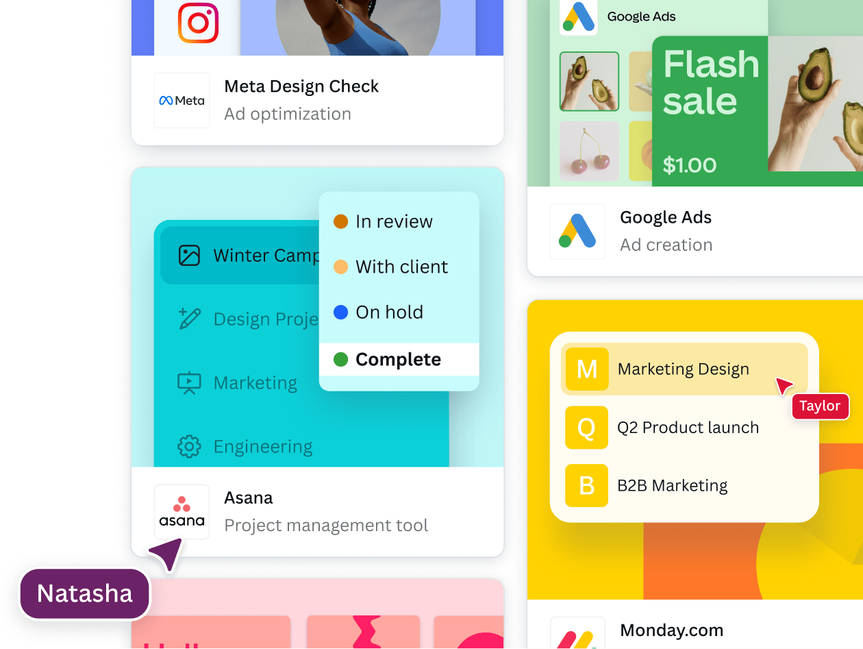 Apps e integraciones para equipos | Canva