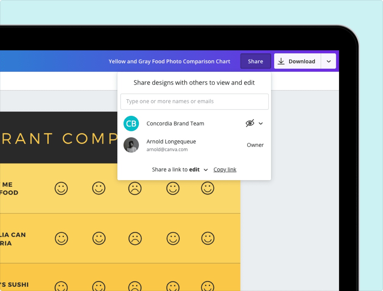Crea cuadros comparativos gratis y online con Canva