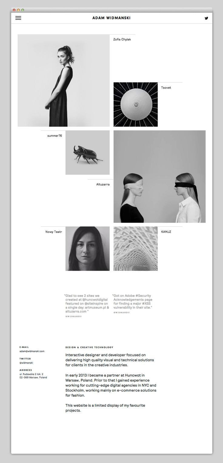 Designing with black and white: 50 striking examples for your inspiration