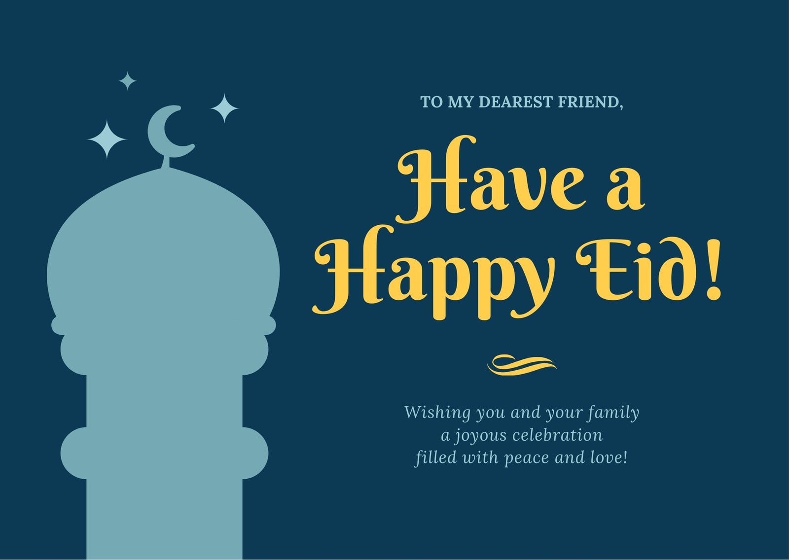 Free Online Eid al-Fitr Card Maker | Canva