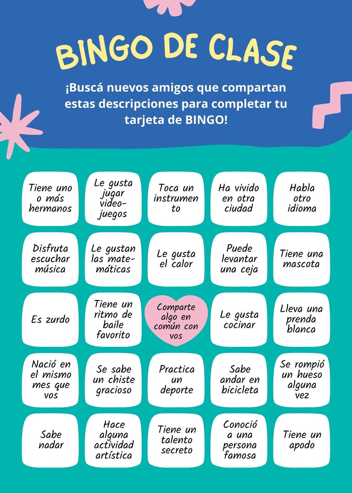 Bingo Para Imprimir: Crea Cartones de Bingo para imprimir | Canva