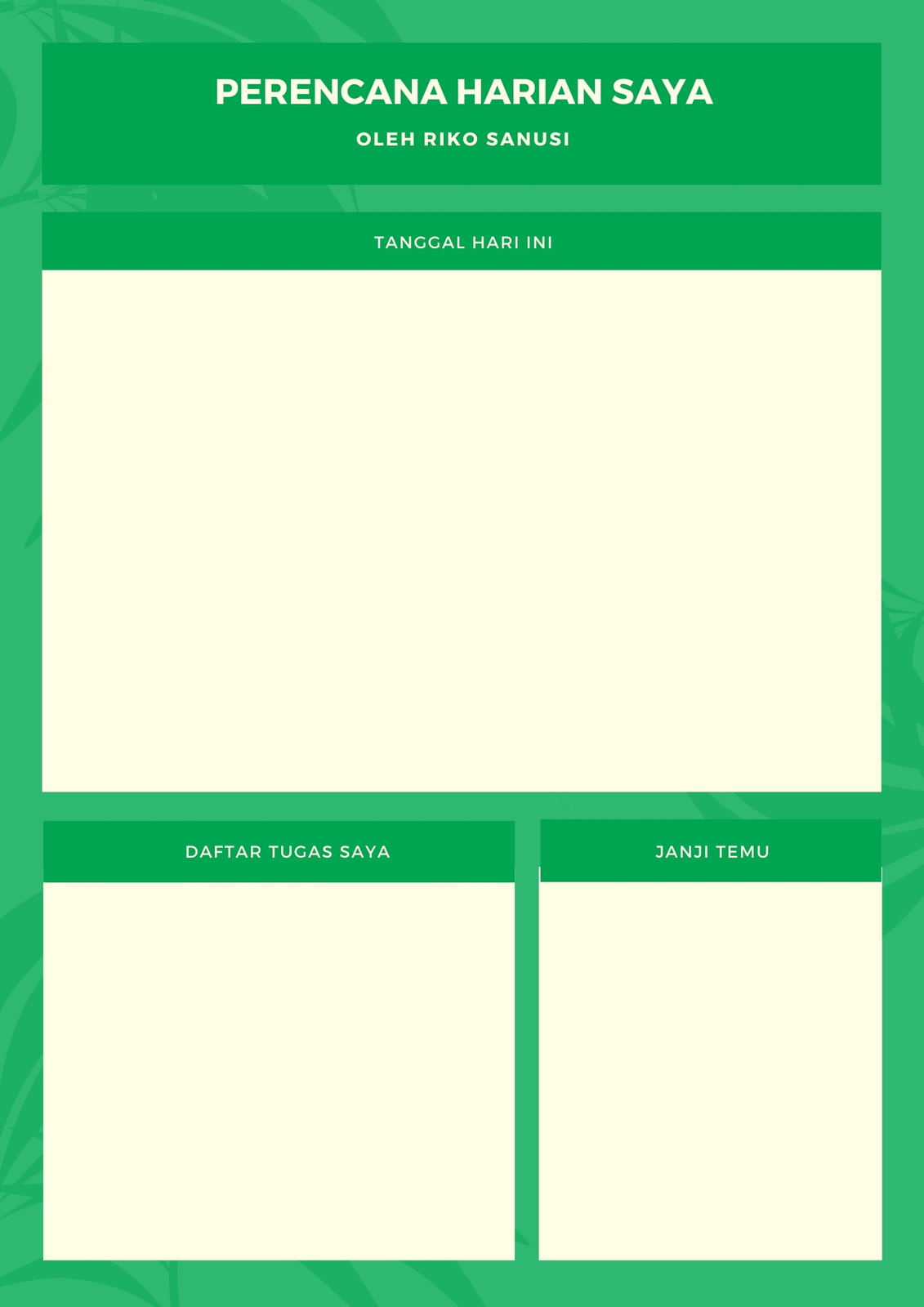Membuat Agenda Harian dengan 100+ Contoh Desain - Canva