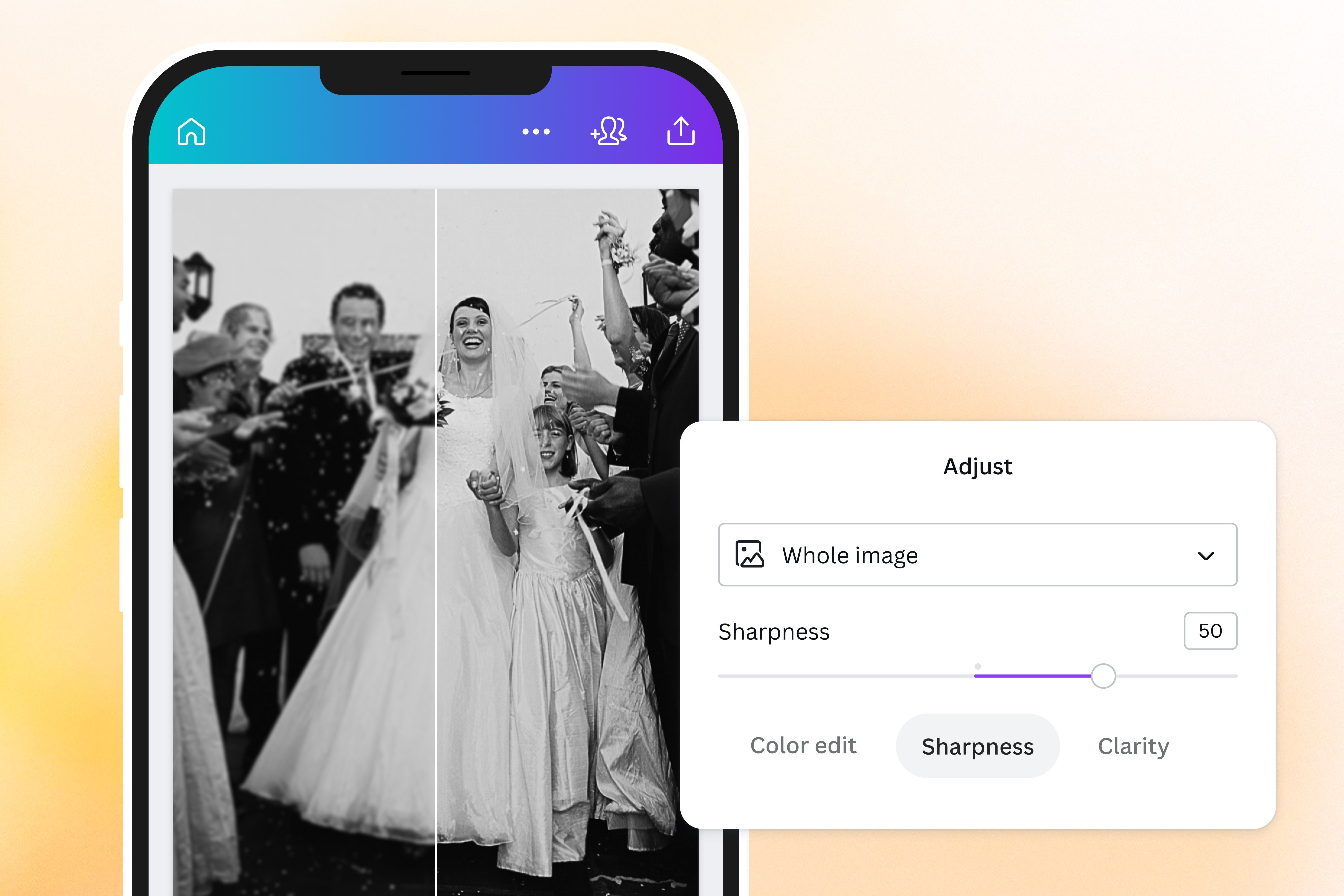 Mejora la nitidez de una imagen online | Canva