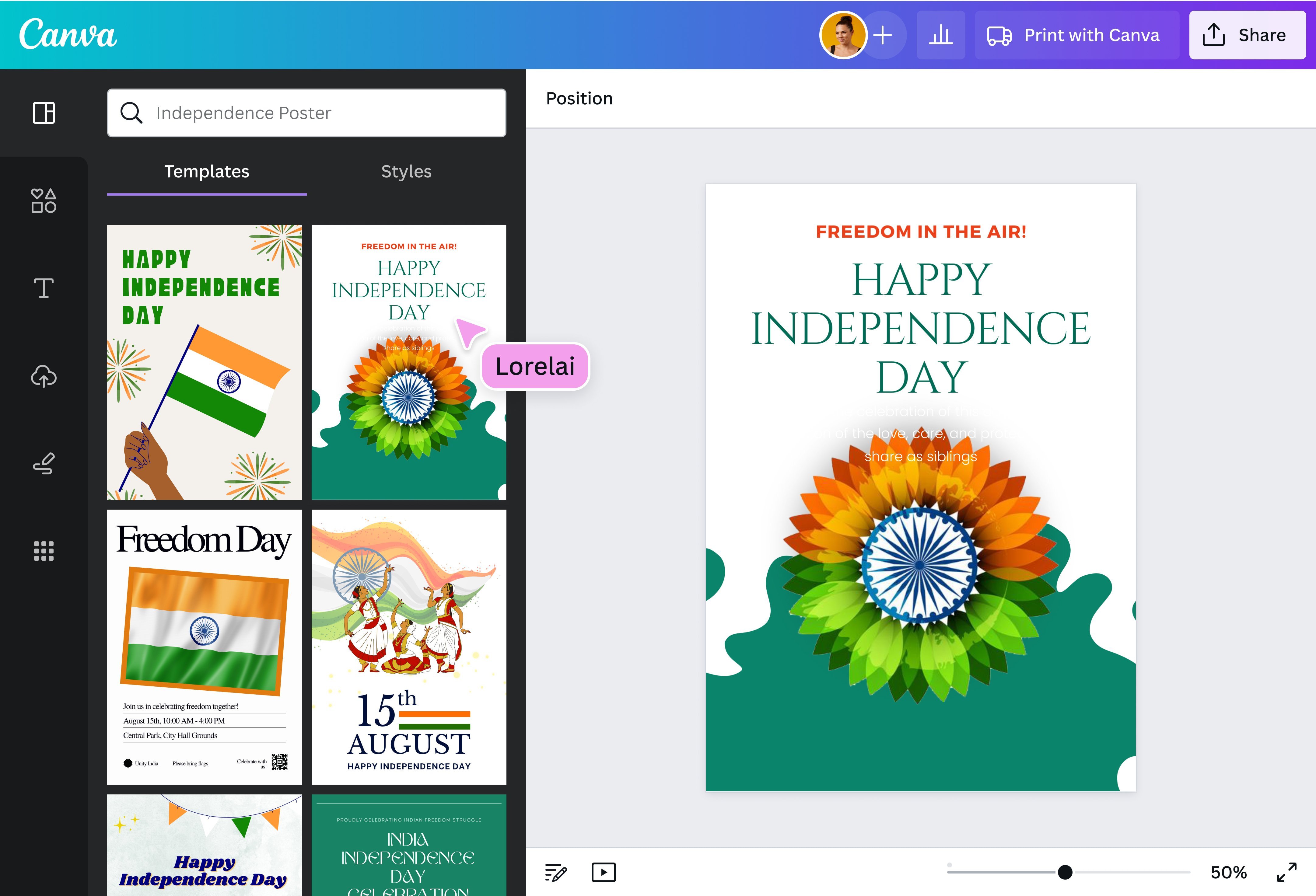 Free India Independence Day Poster Maker | Canva