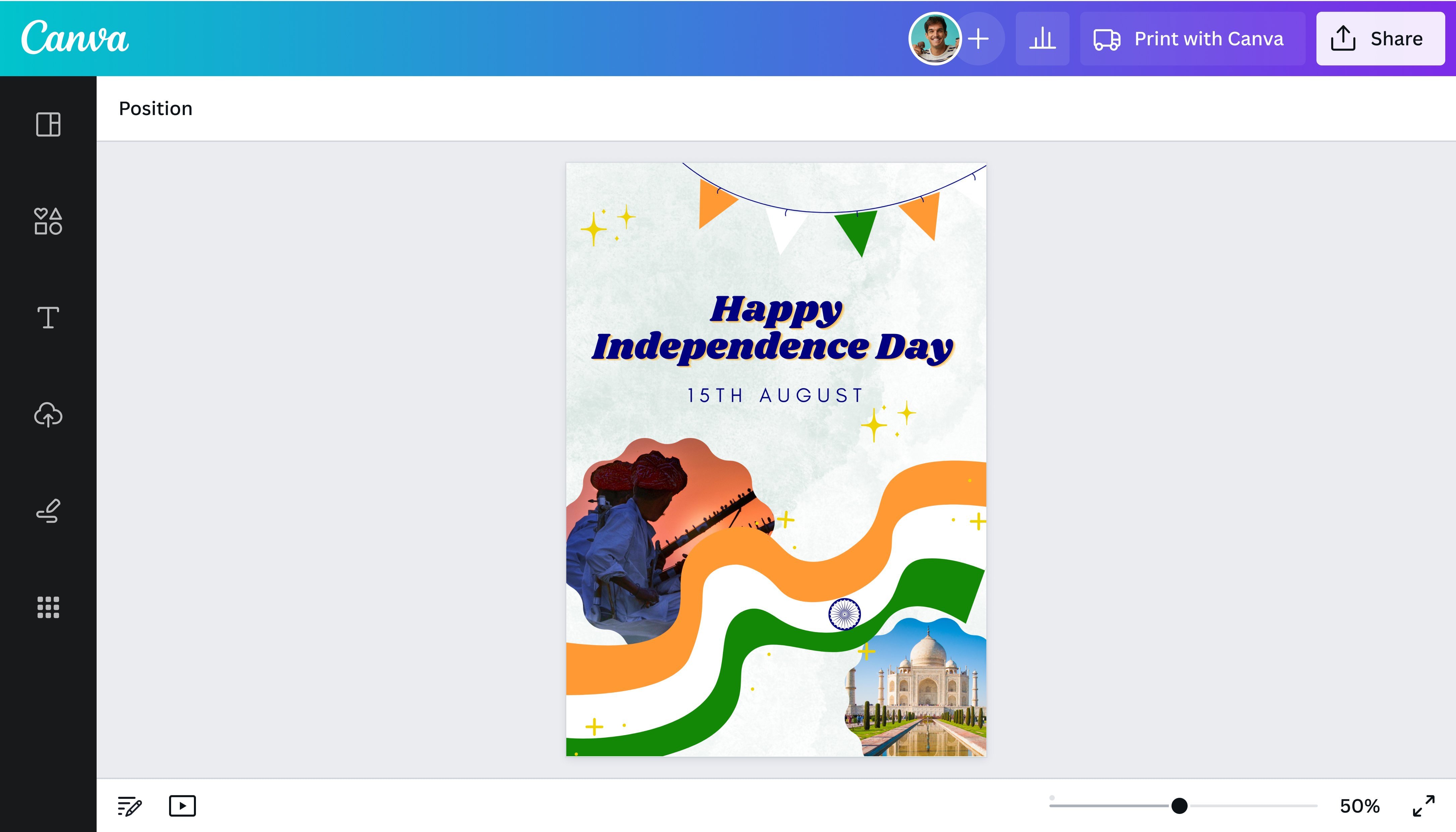 Free India Independence Day Poster Maker | Canva
