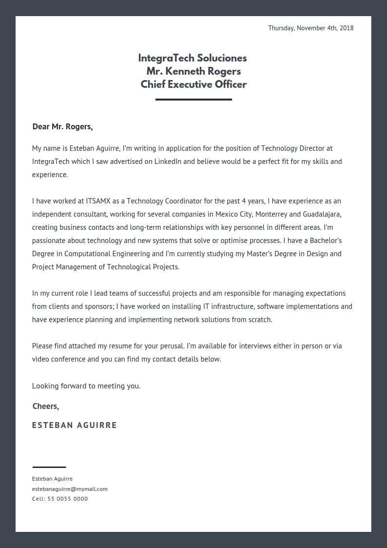 Ejemplos De Formato De Carta Con Cc