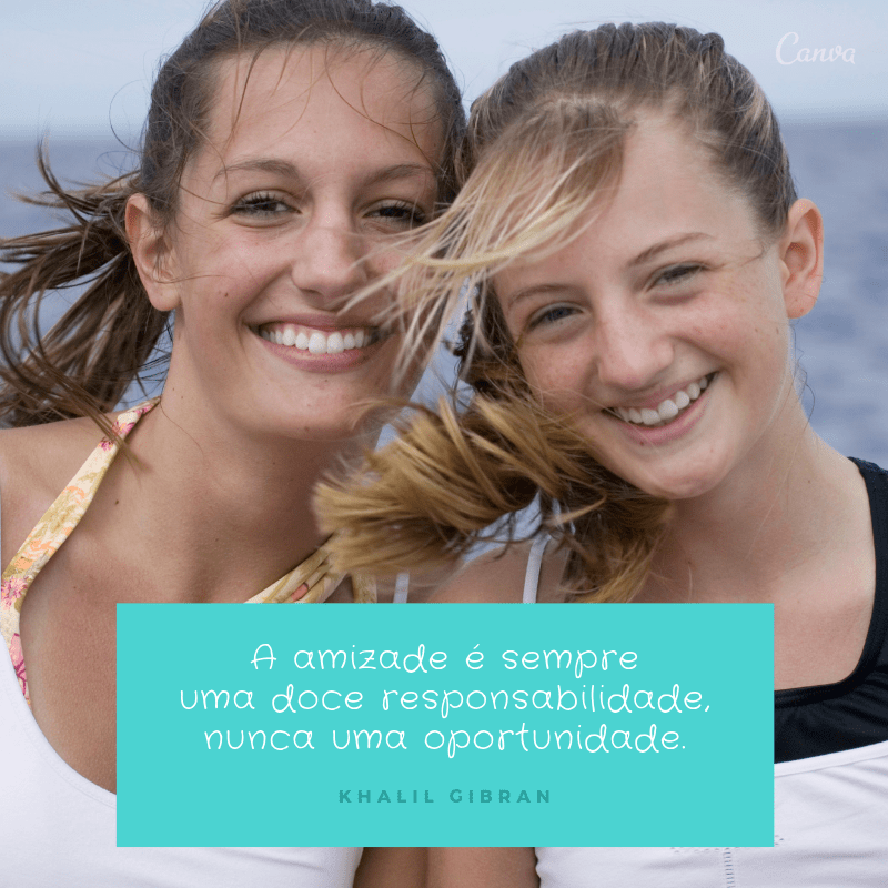 Mensagem de Amizade | Lindas Frases e Imagens - Canva