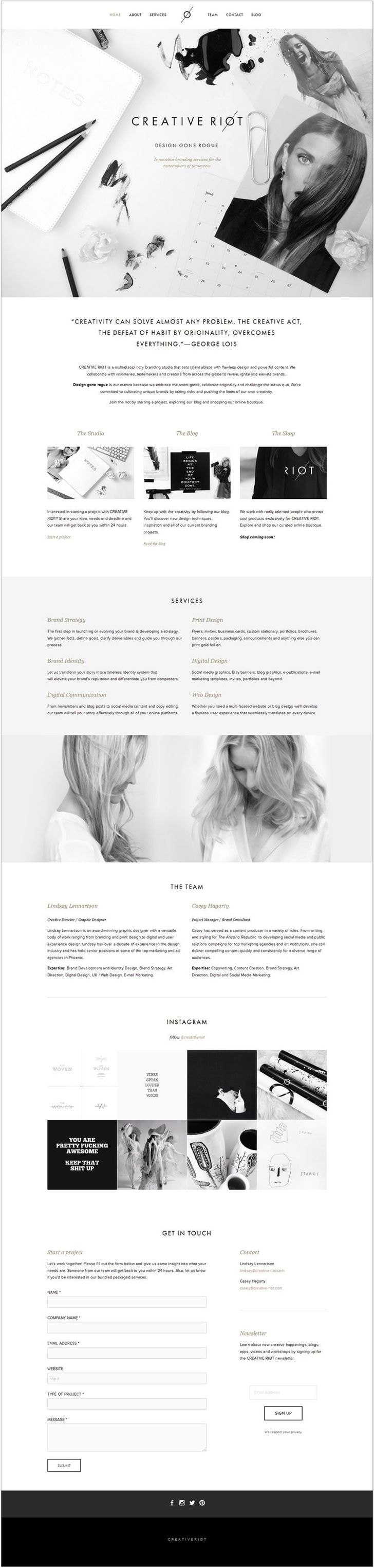 50 Contoh Desain Hitam Putih untuk Inspirasi Anda | Canva