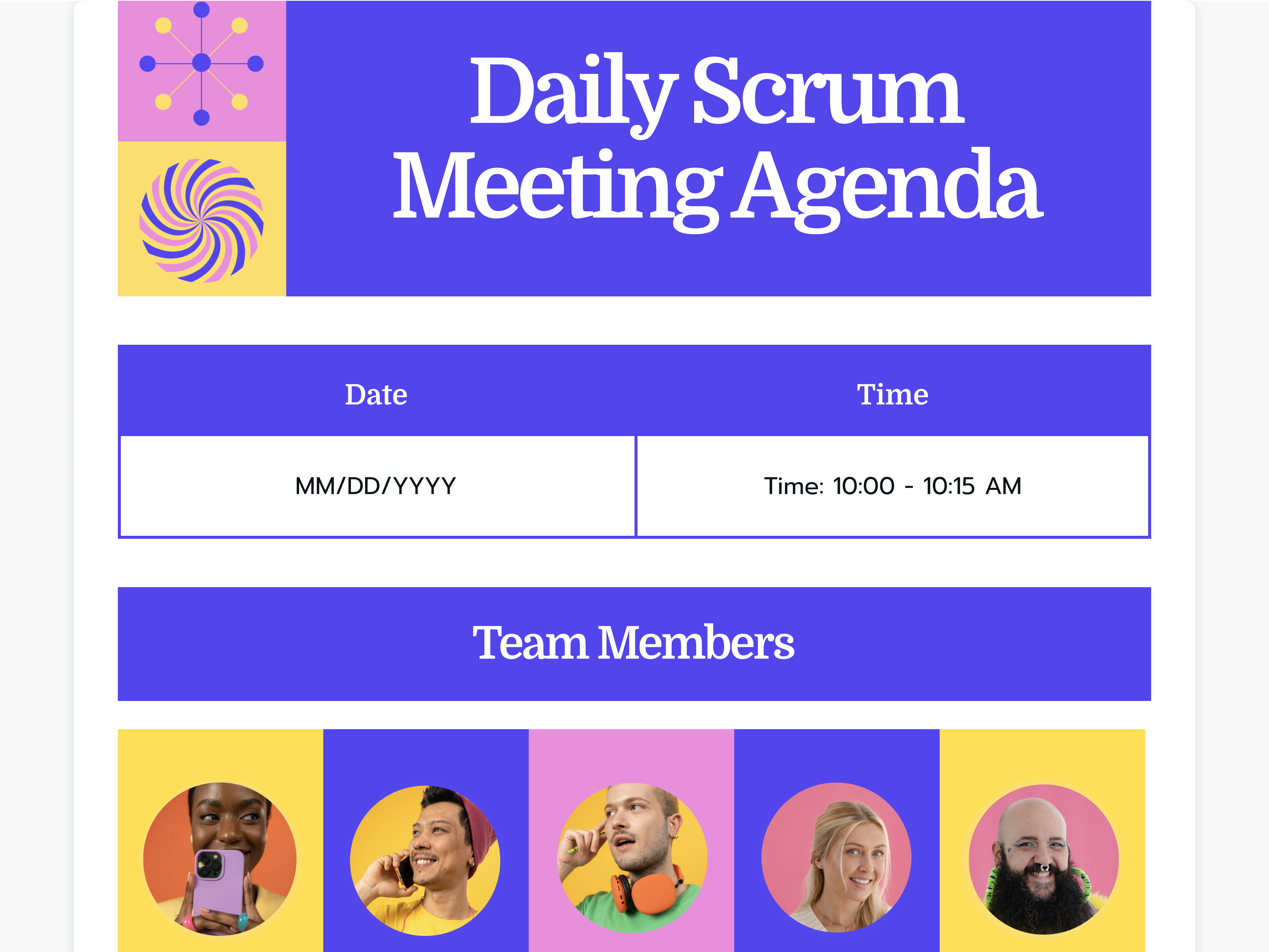 Cara Membuat Agenda Rapat (Contoh dan Tips) | Canva