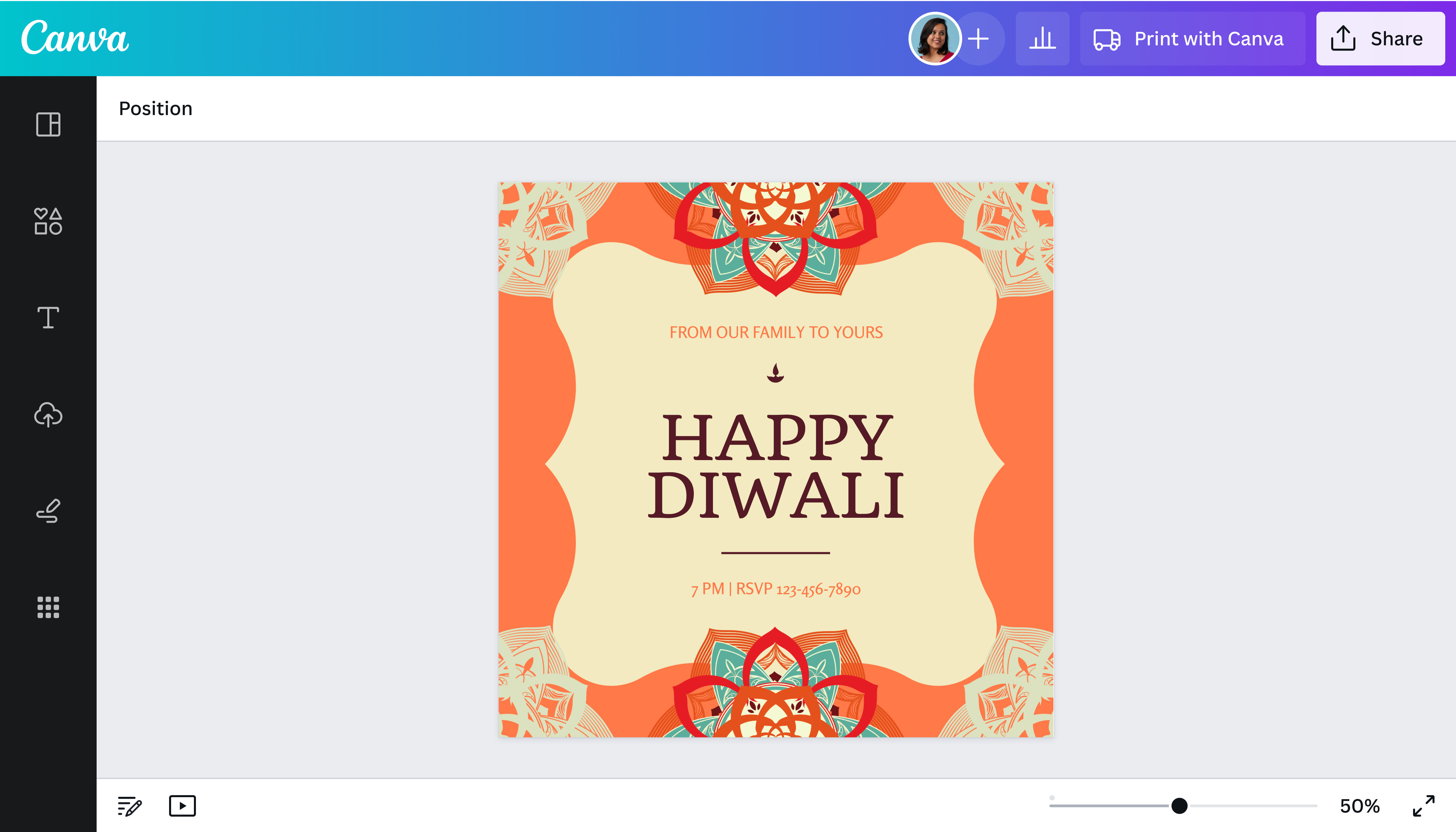 Free Diwali Invitation Card Maker | Canva