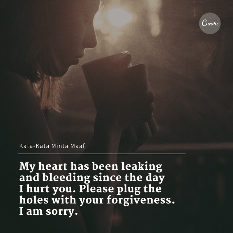 Kata Kata Minta Maaf Tulus Terdalam | Dengan Gambar - Canva