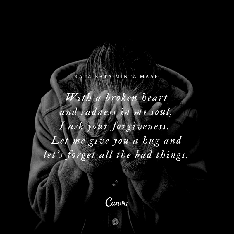Kata Kata Minta Maaf Tulus Terdalam | Dengan Gambar - Canva