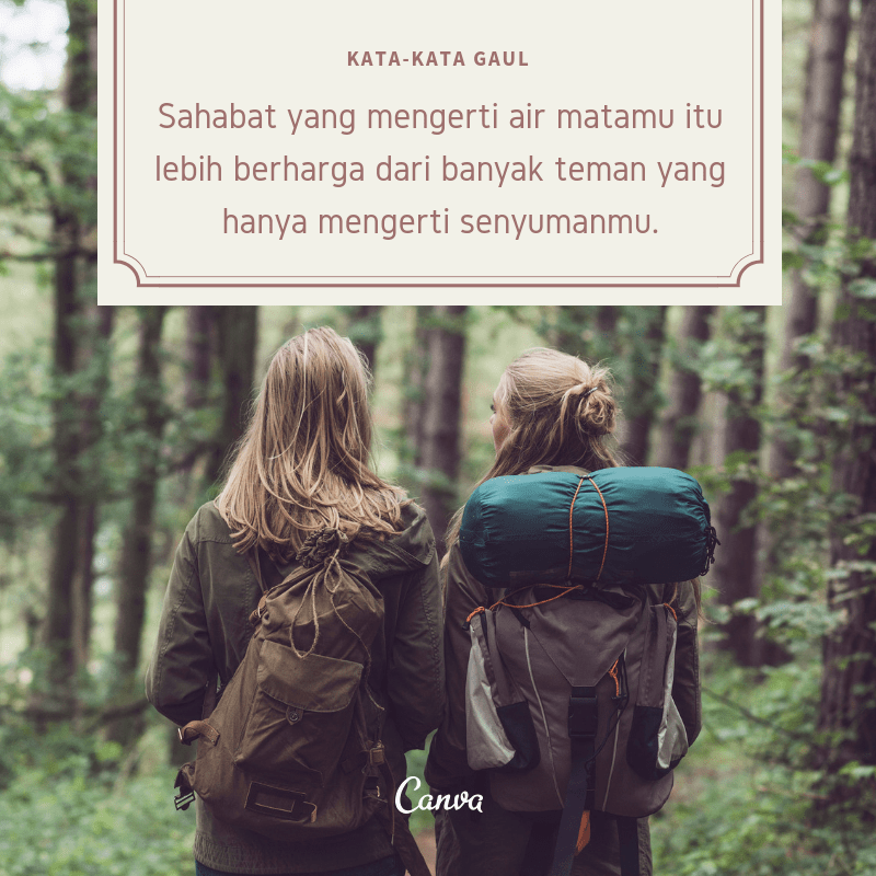 Kumpulan Kata Kata Gaul Terpopuler | Dengan Gambar - Canva