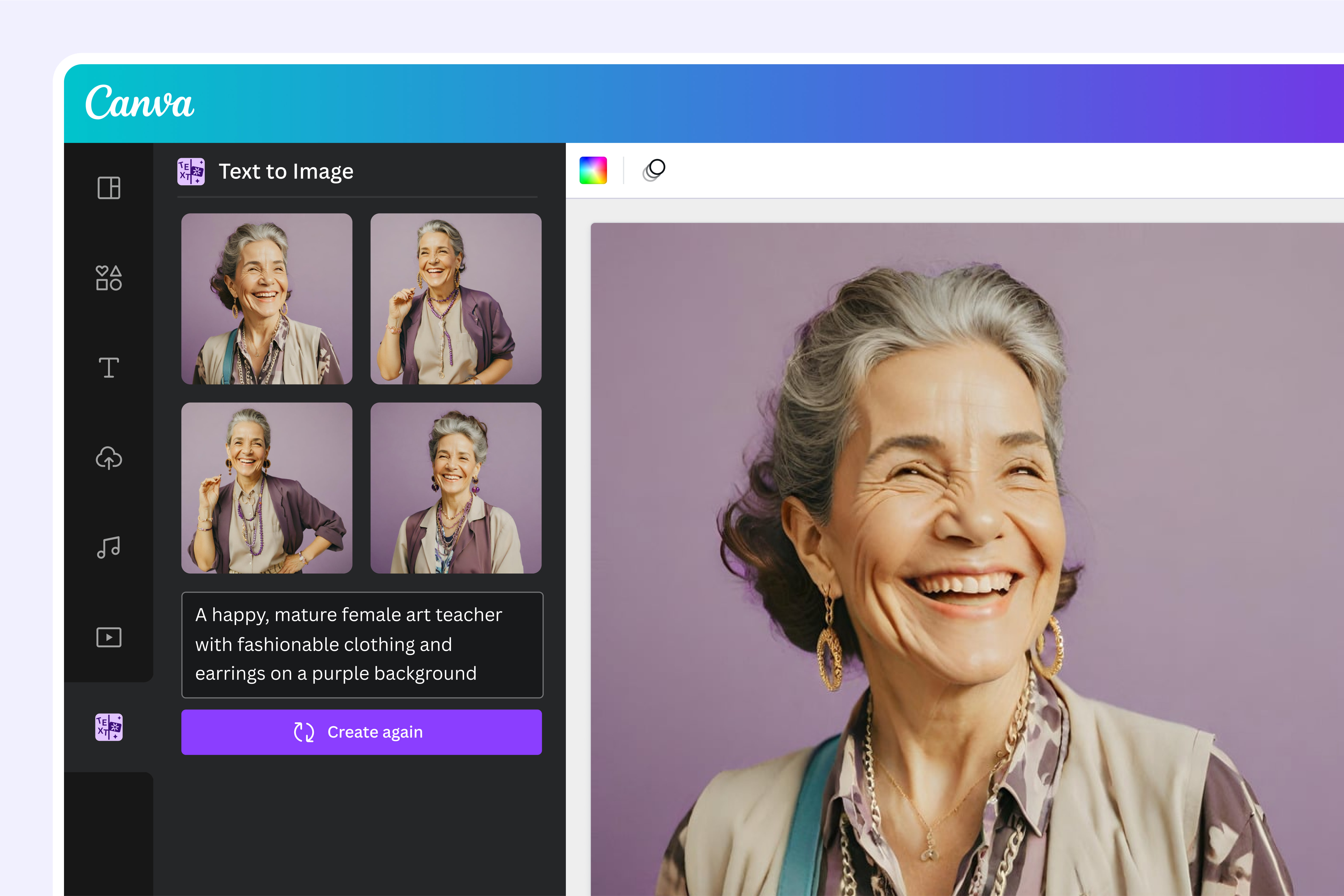 IA visage : générateur de visage par IA | Canva