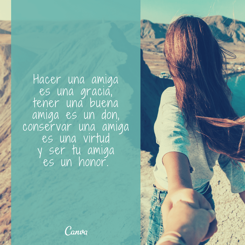 Frases de mejores amigas para regalar sonrisas - Canva
