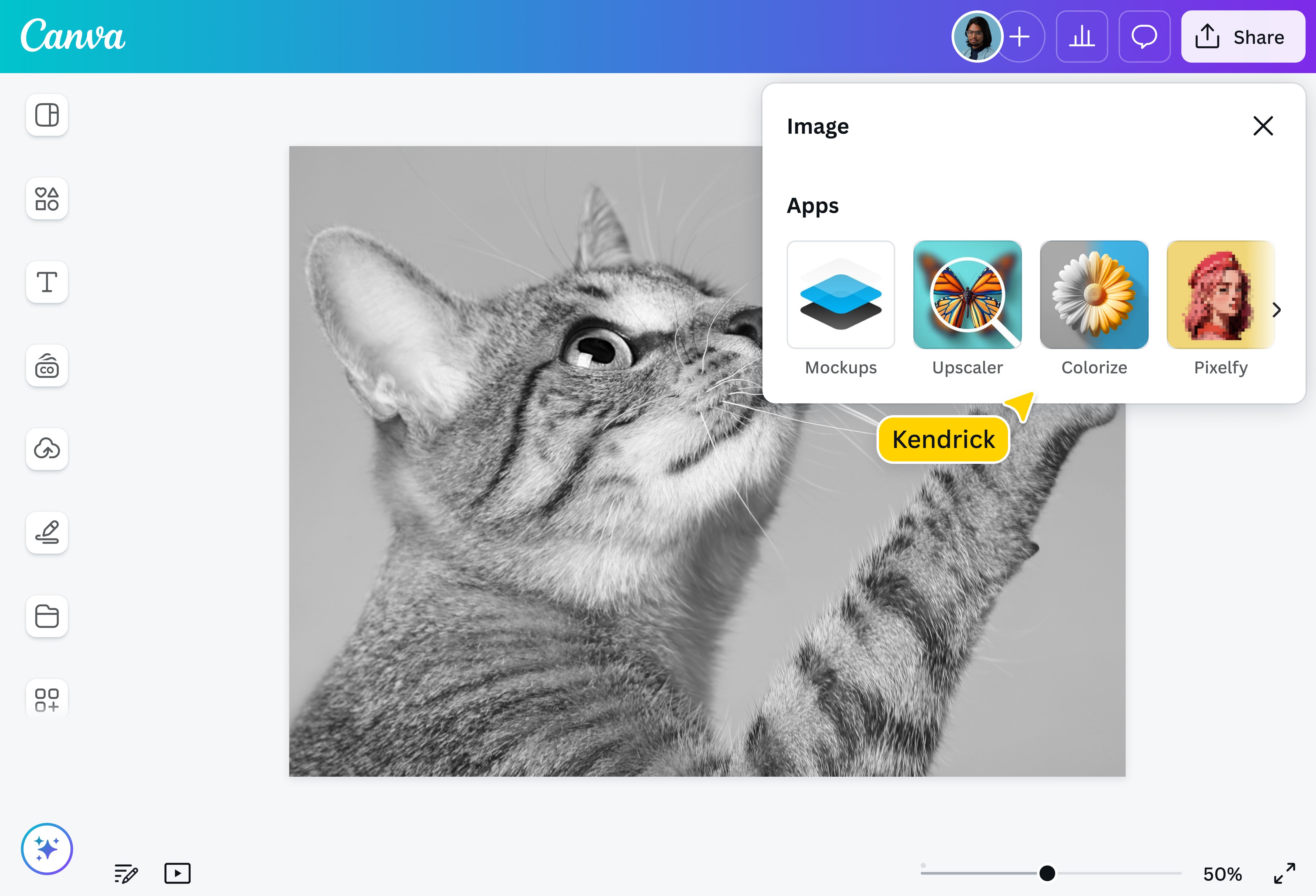 Strumento per colorare foto in bianco e nero online gratis | Canva
