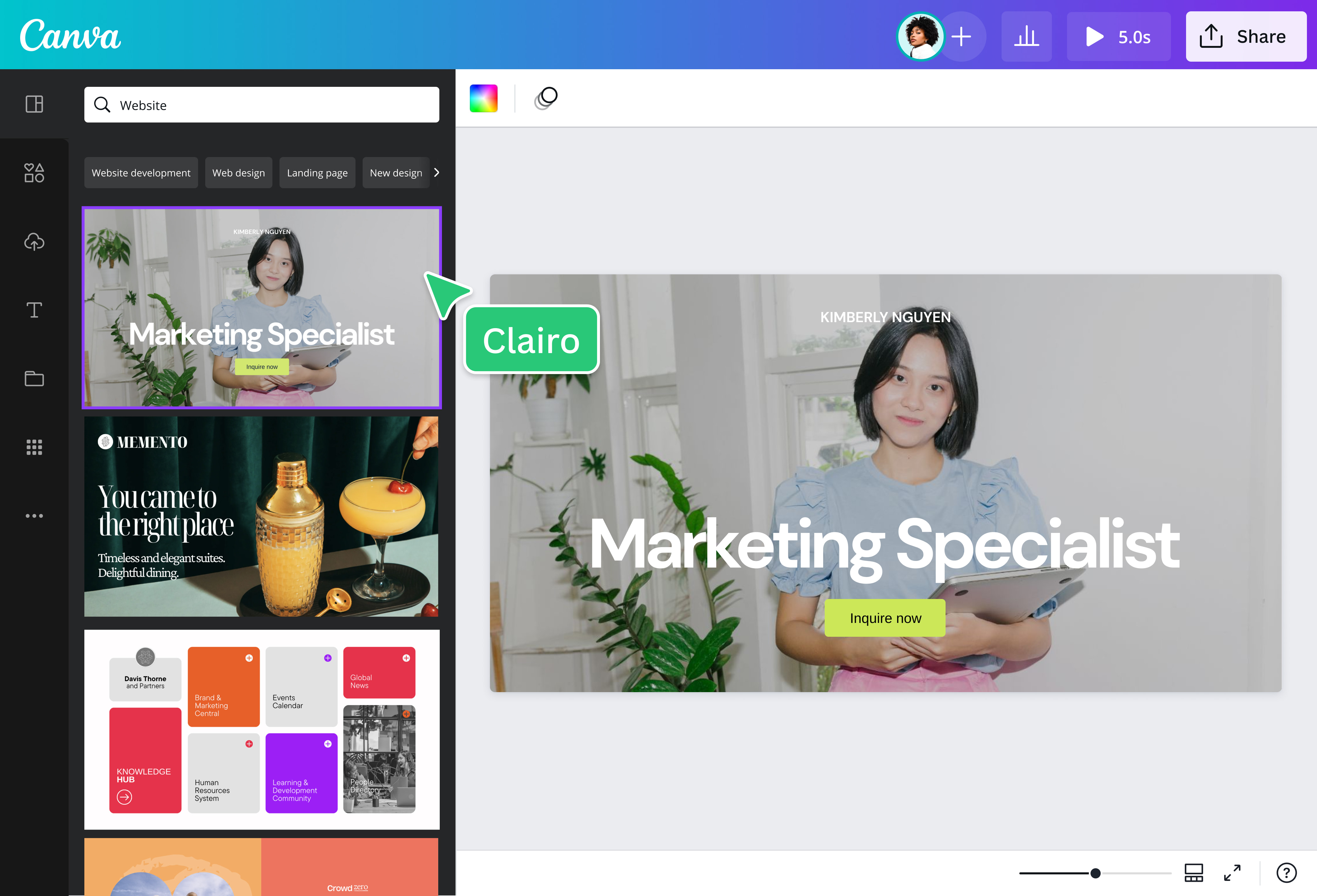 Generador de Maquetas de Sitios Web en Línea Gratis | Canva