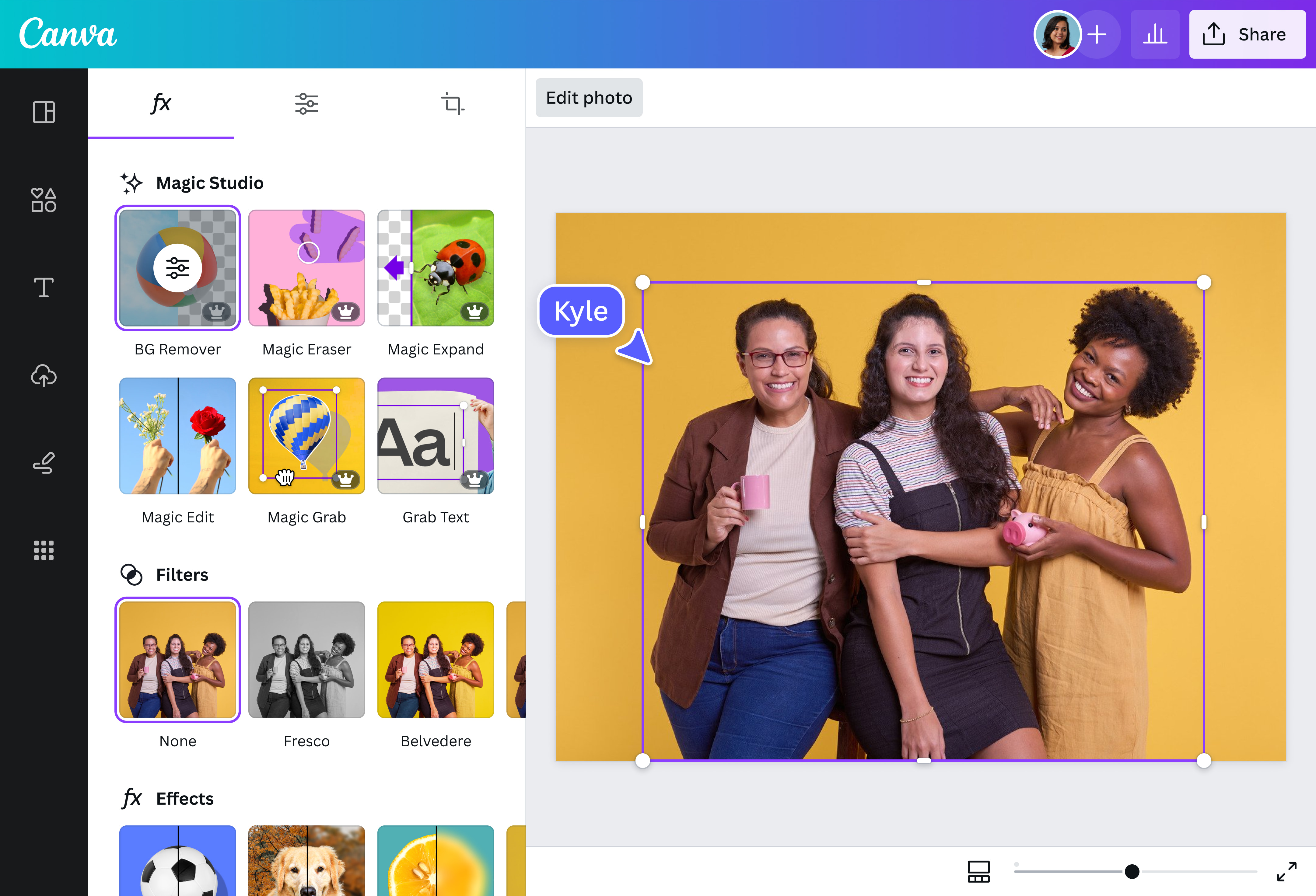 Online foto achtergrond veranderen | Canva