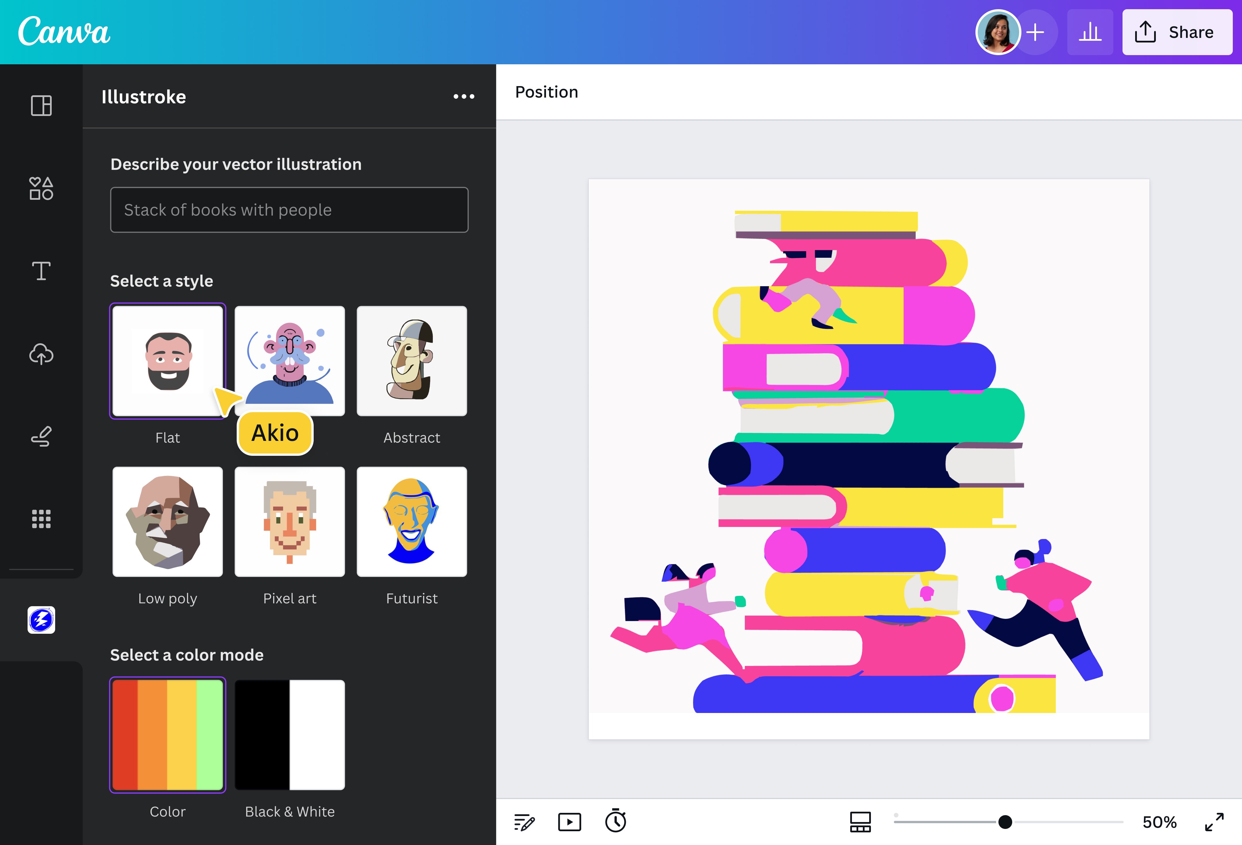 Crea imágenes increíbles a partir de la IA de Canva