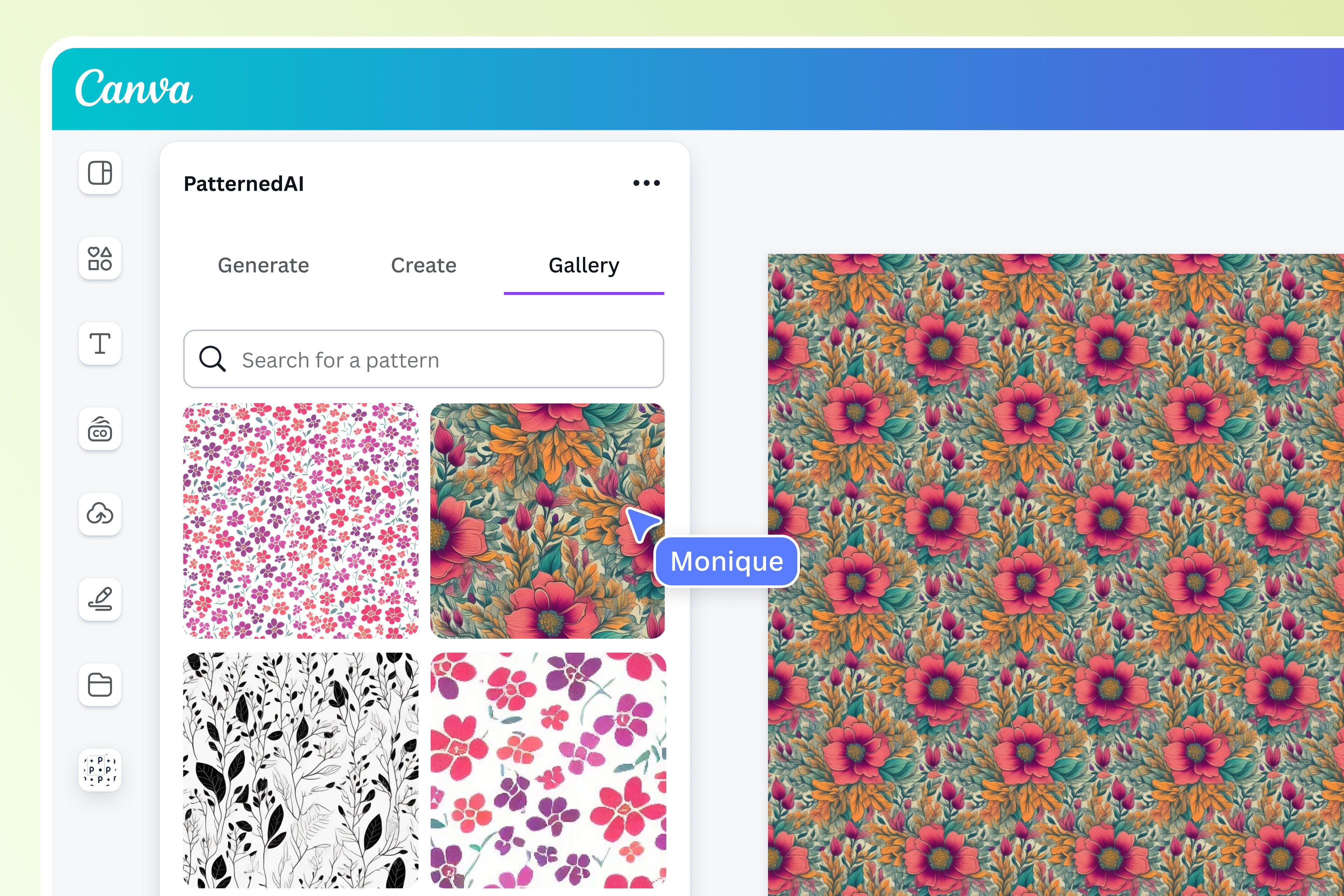 Generador de Patrones: Creá patrones gratuitos con IA | Canva