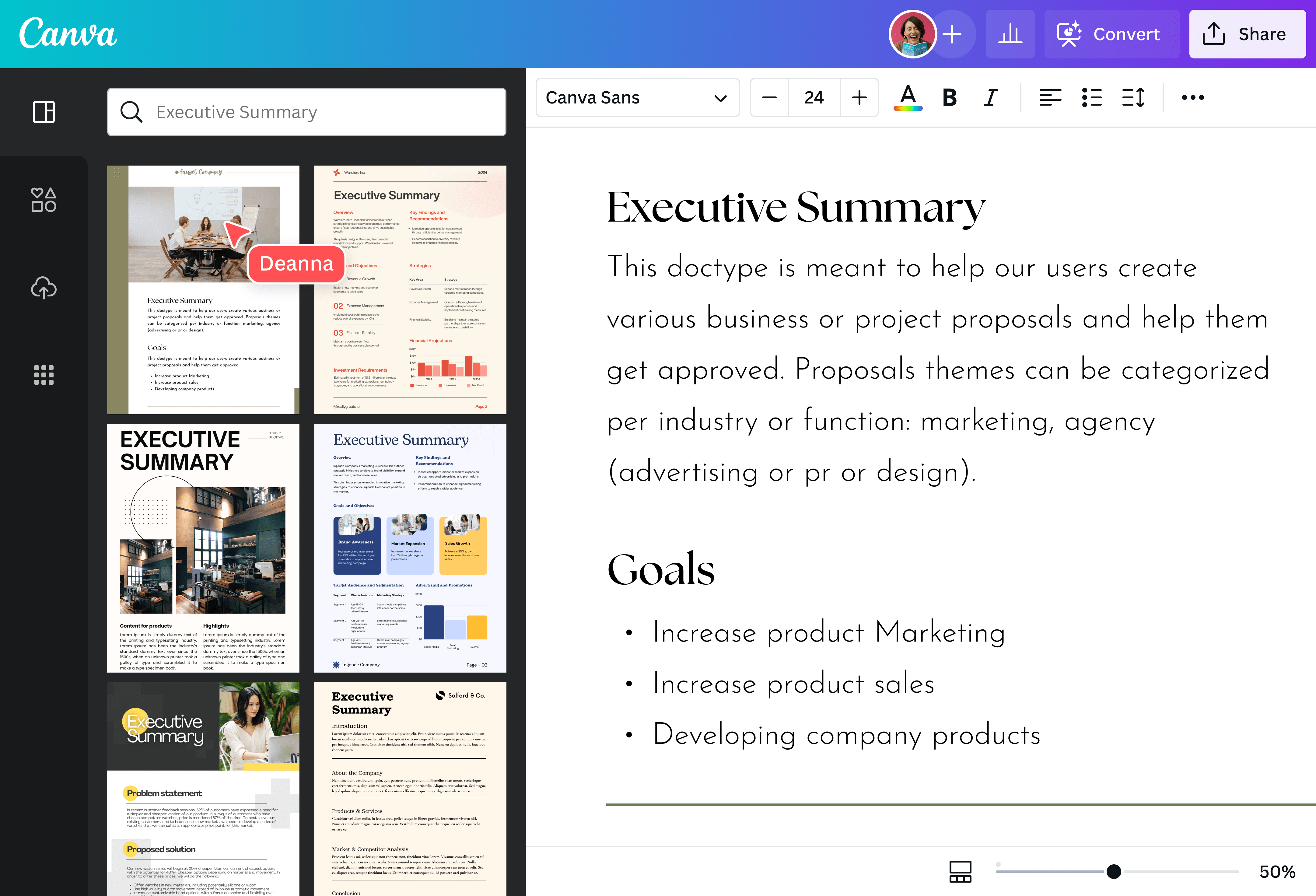 Cara Menulis Ringkasan Eksekutif (Penjelasan & Contoh) | Canva