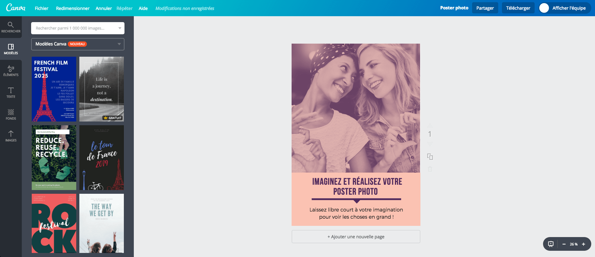 Créateur de poster photo gratuit en ligne à imprimer - Canva