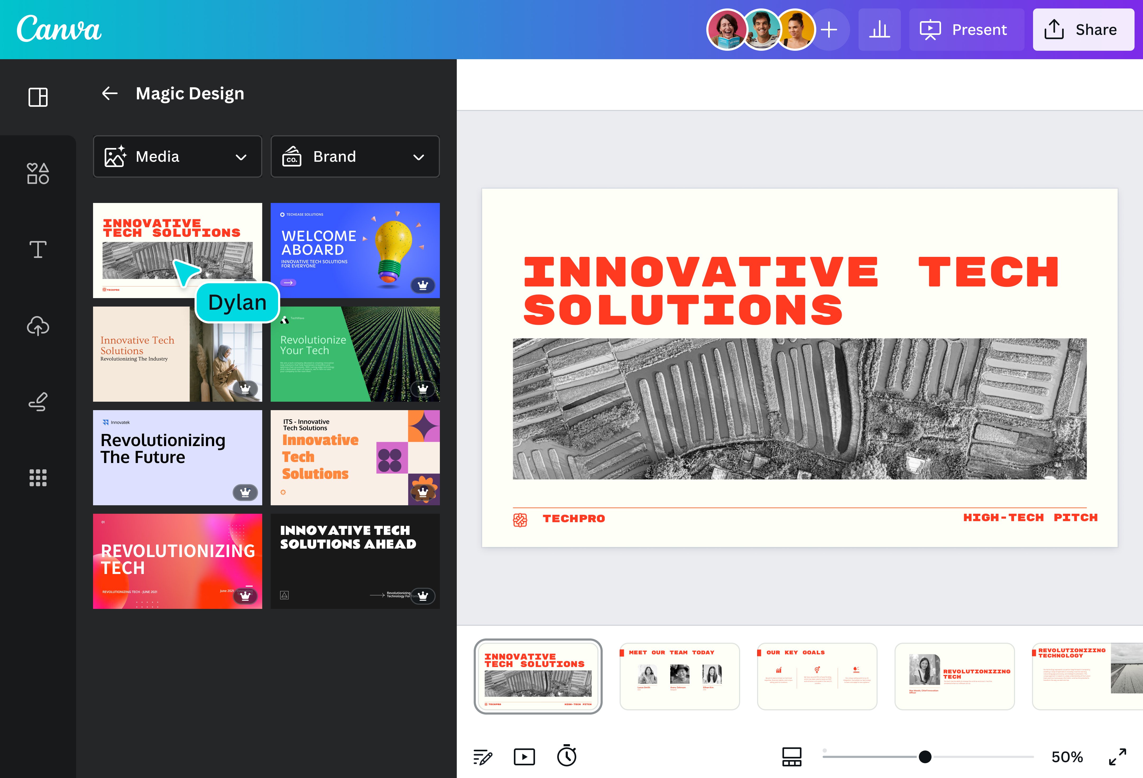 Presentasi AI: Membuat presentasi dengan AI | Canva