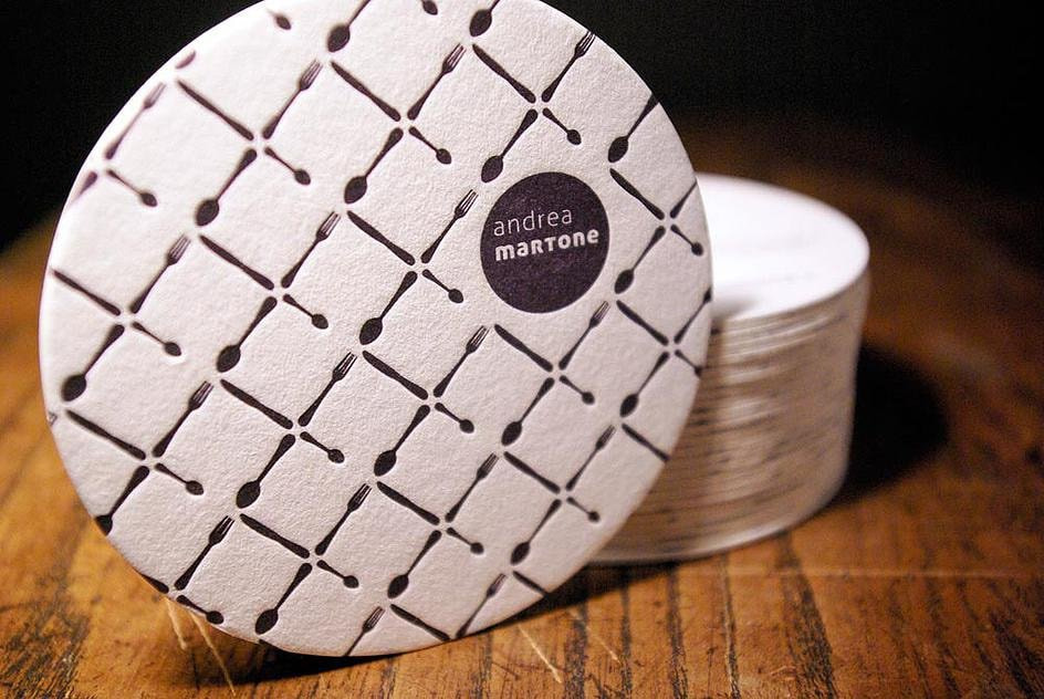 50 letterpress business cards