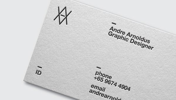 50 letterpress business cards