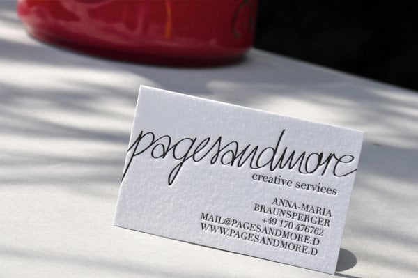 50 letterpress business cards