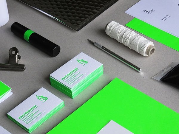 50 letterpress business cards
