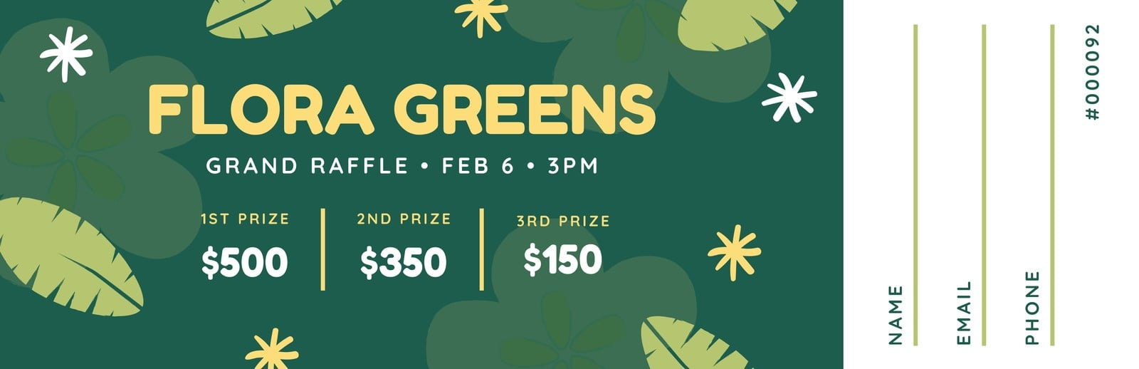 Free Raffle Ticket Maker - Create Raffle Tickets Online | Canva