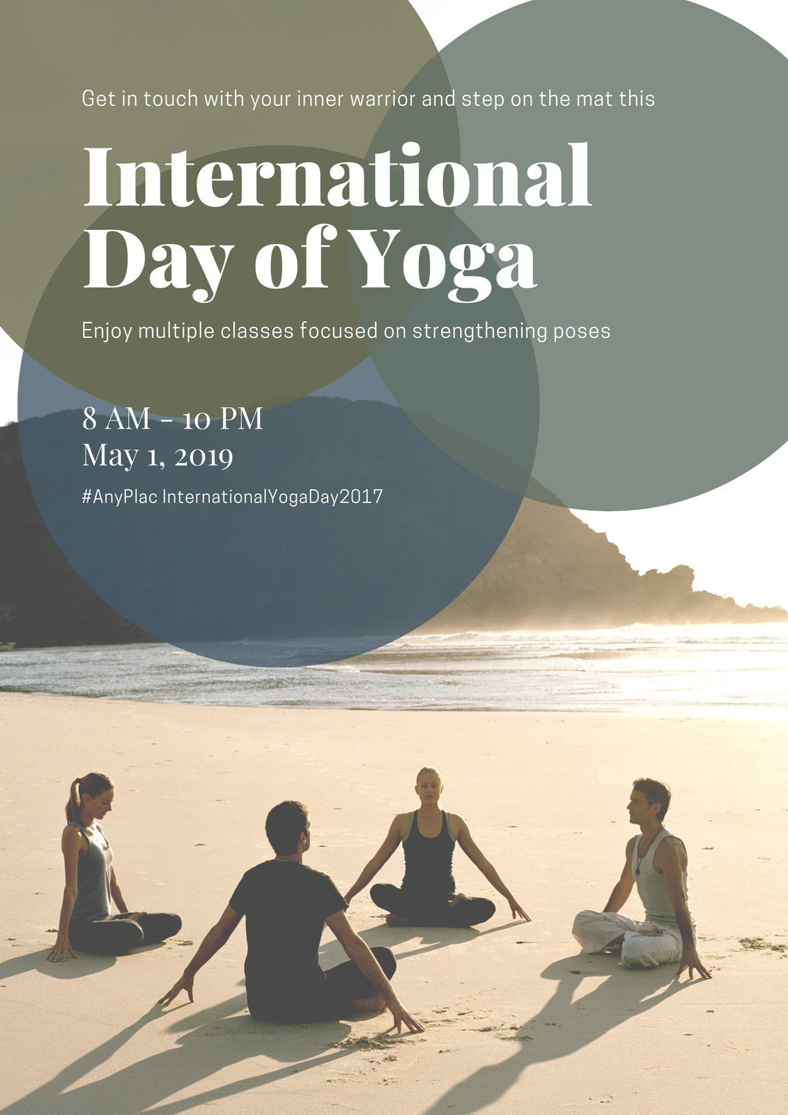 Free Online International Day of Yoga Poster Maker | Canva