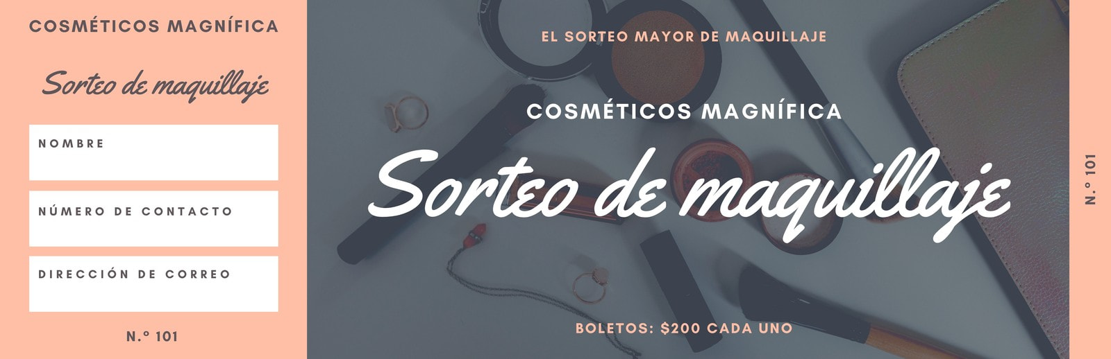 Crea boletos de rifa personalizados y gratis - Canva