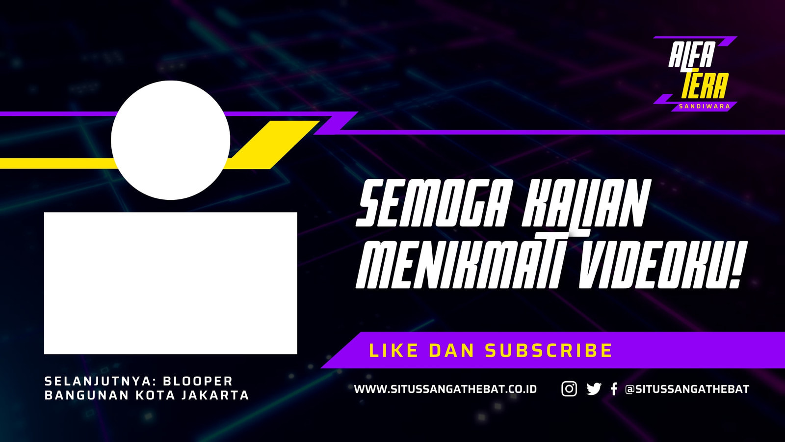 Gratis Outro Video: Buat Outro Video YouTube - Canva