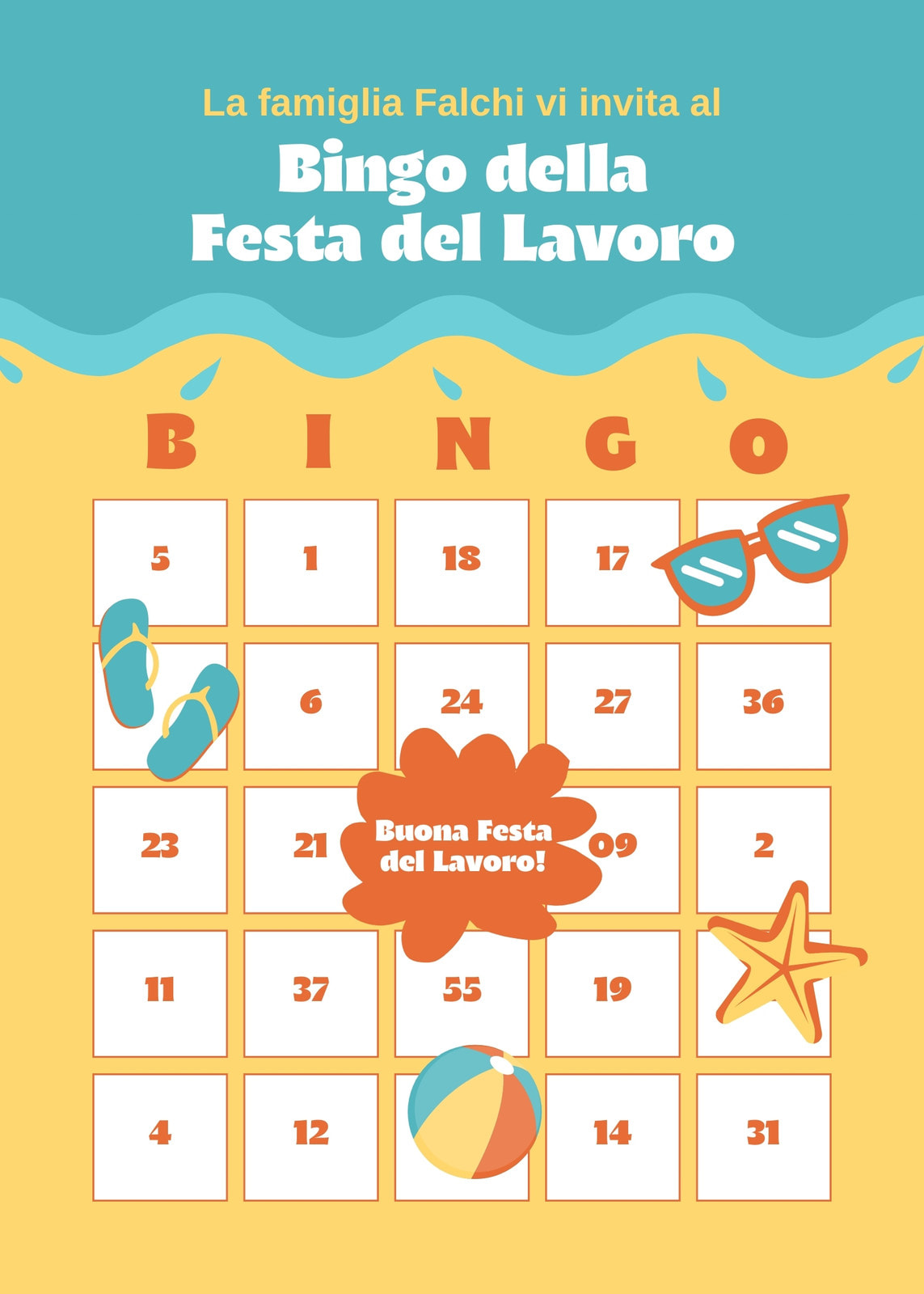 Crea cartelle Bingo da stampare gratis | Canva