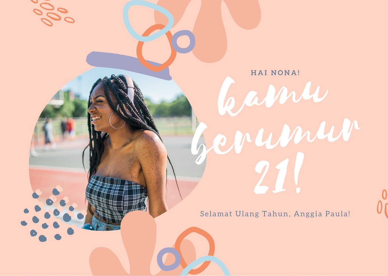 Desain Kartu Ucapan Ulang Tahun Online, Gratis - Canva