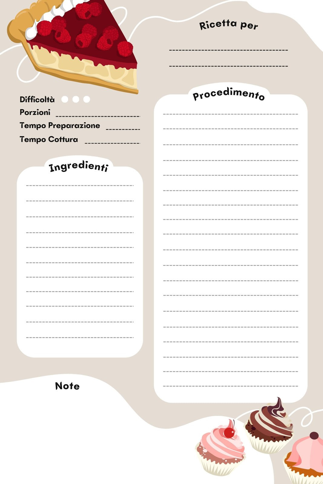 Come creare un ricettario online gratis e personalizzato | Canva