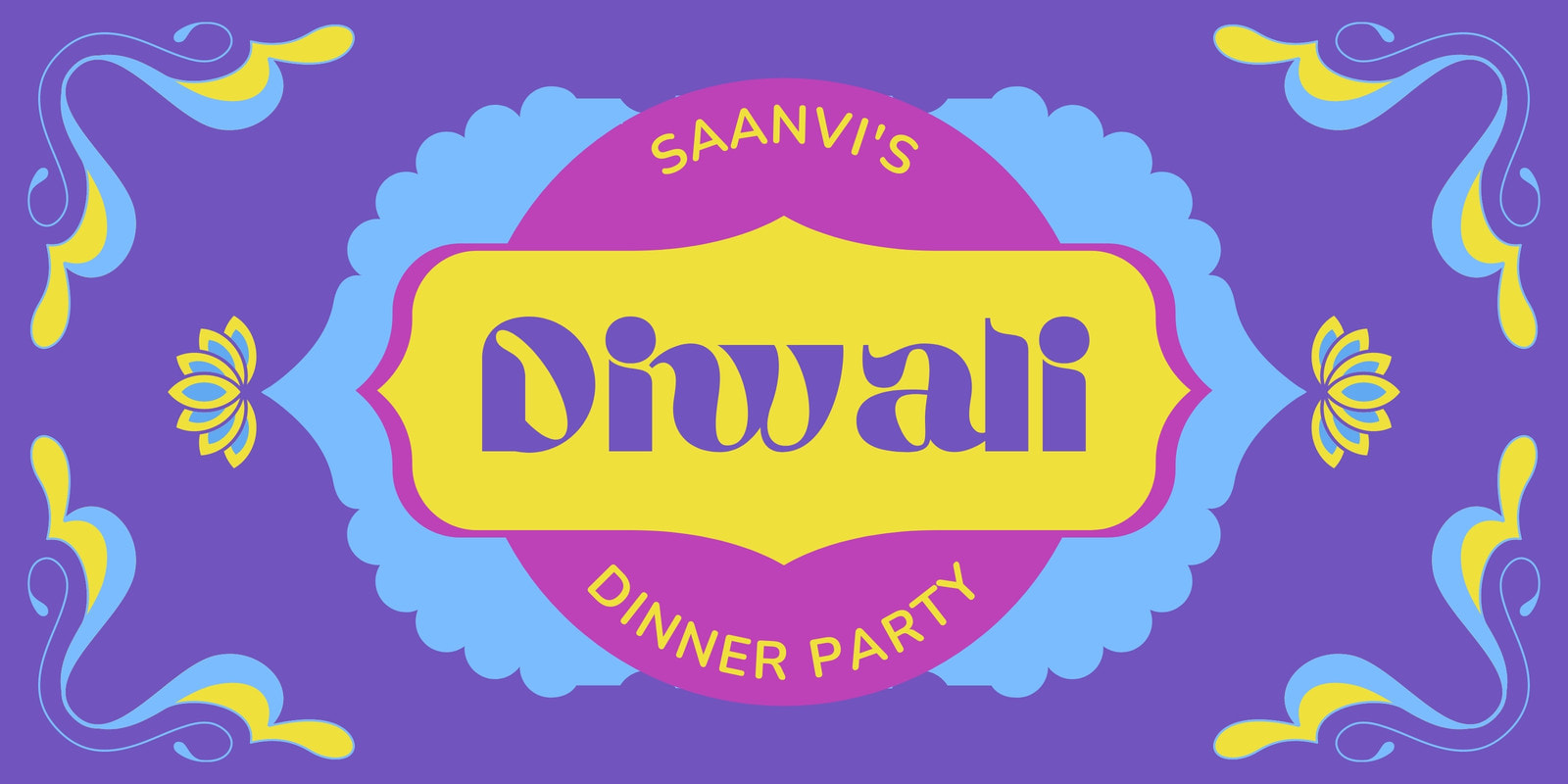 Aangepast Divali Banners ontwerpen (gratis!) Online met Canva
