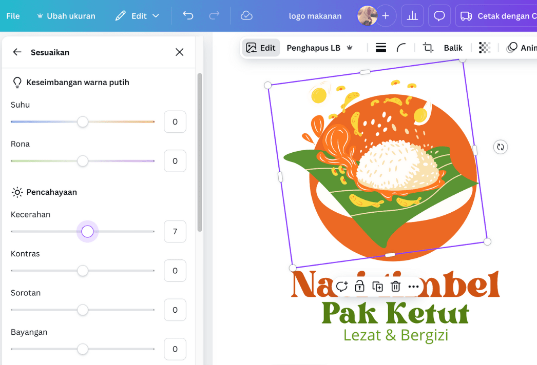 Aplikasi Membuat Logo Makanan Online | Canva