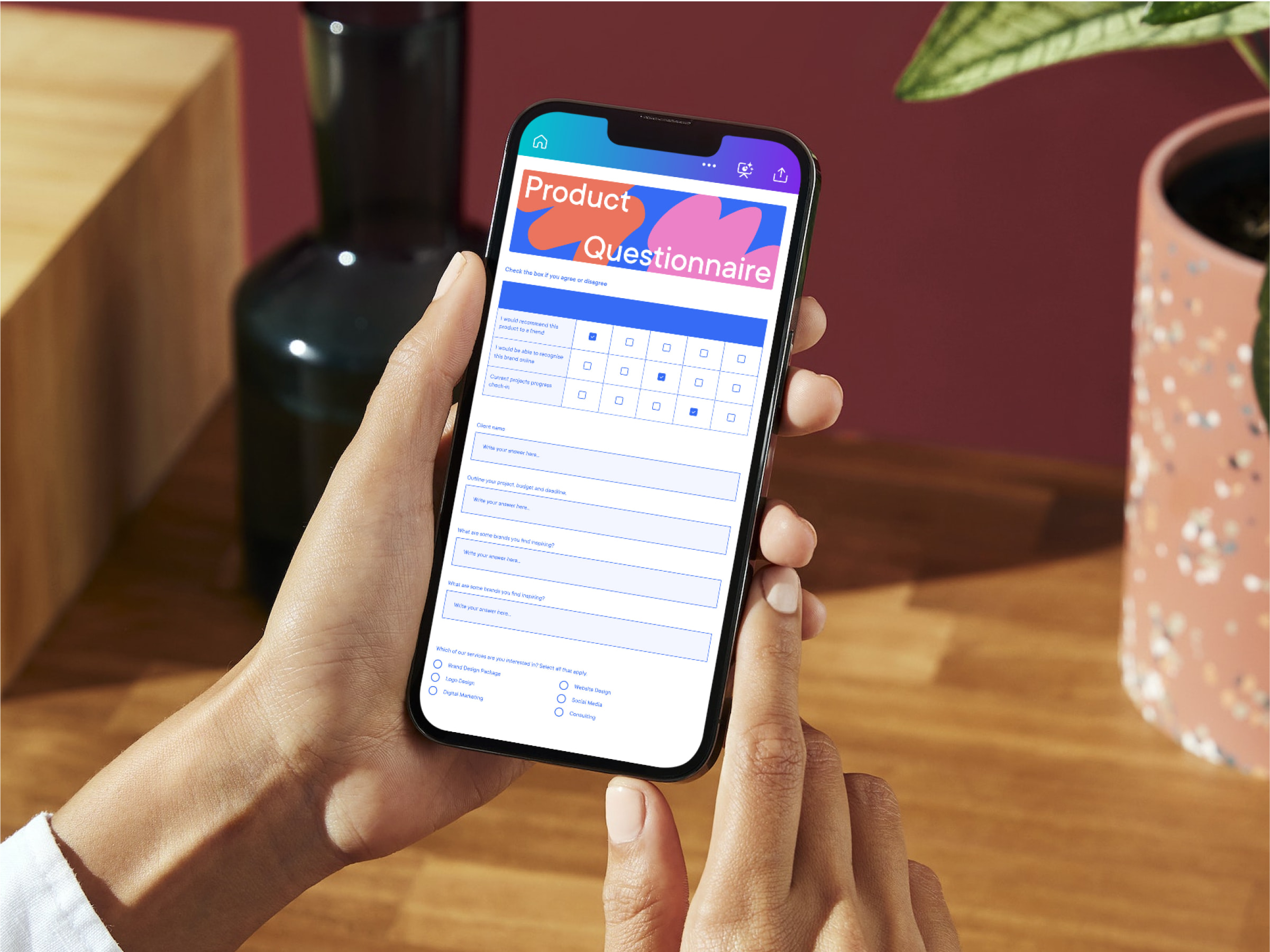 Come creare un questionario online: esempi, modelli e consigli | Canva