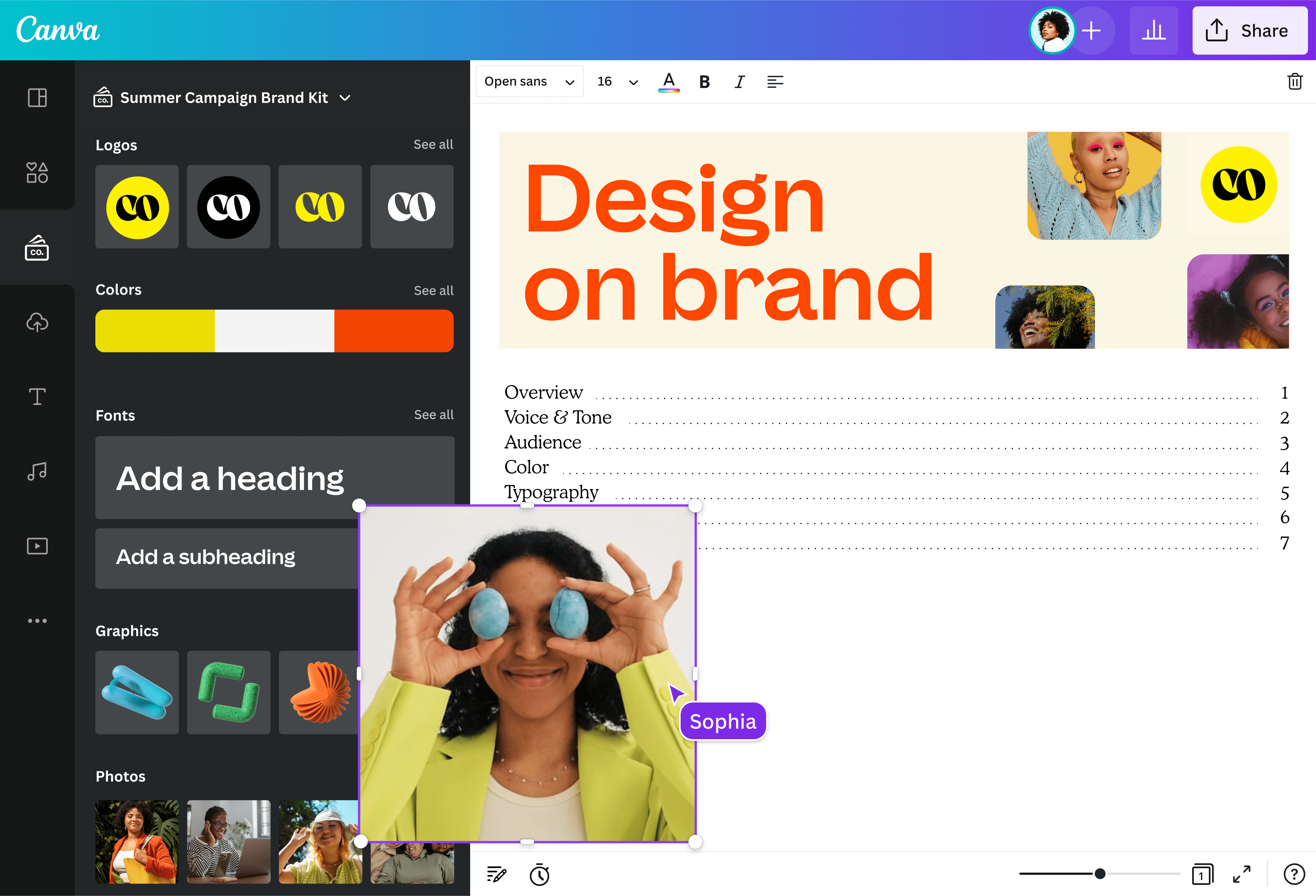Crea brand guidelines online: guida, modelli e consigli | Canva