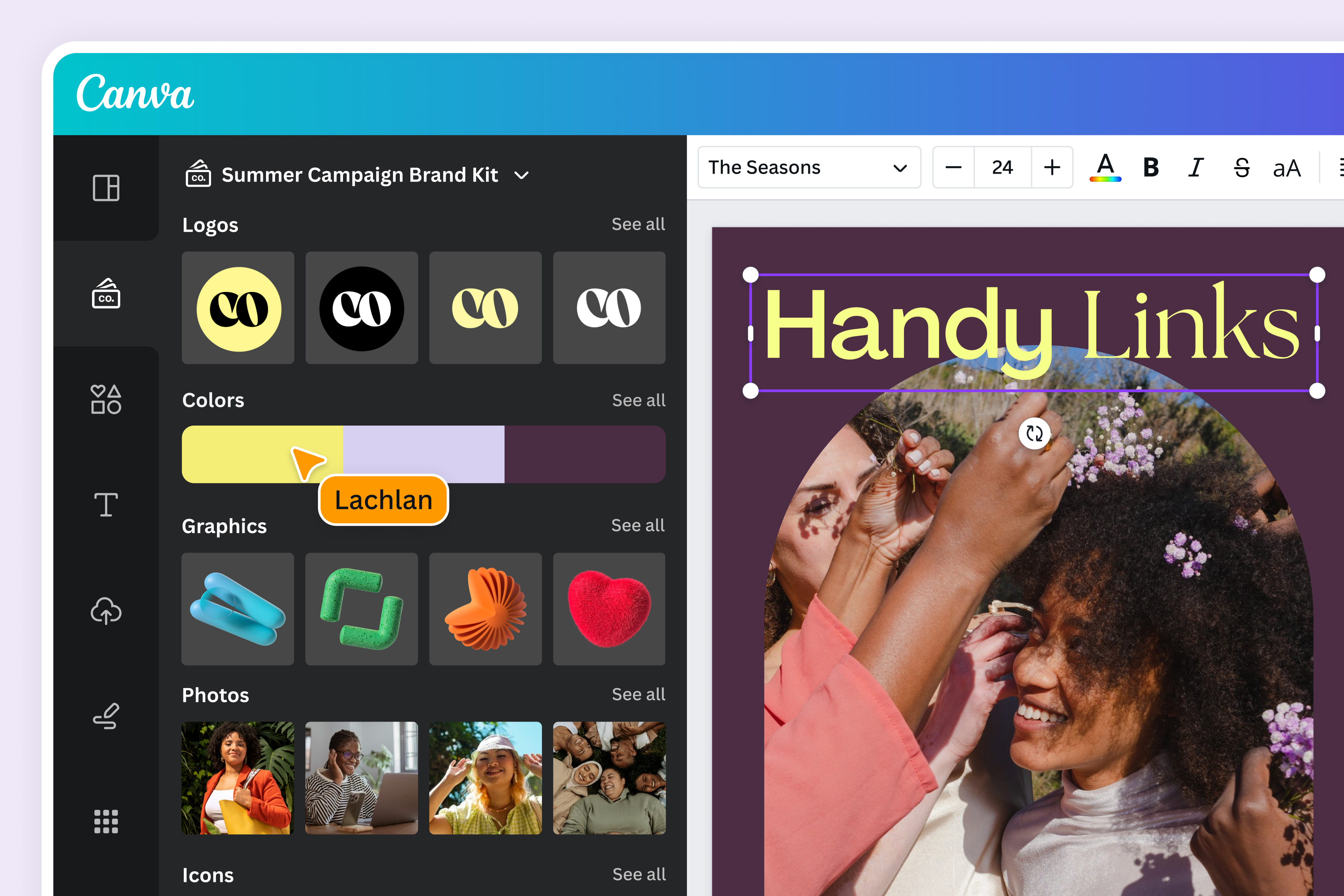 Alat tautan di bio gratis: Buat link di bio Anda | Canva