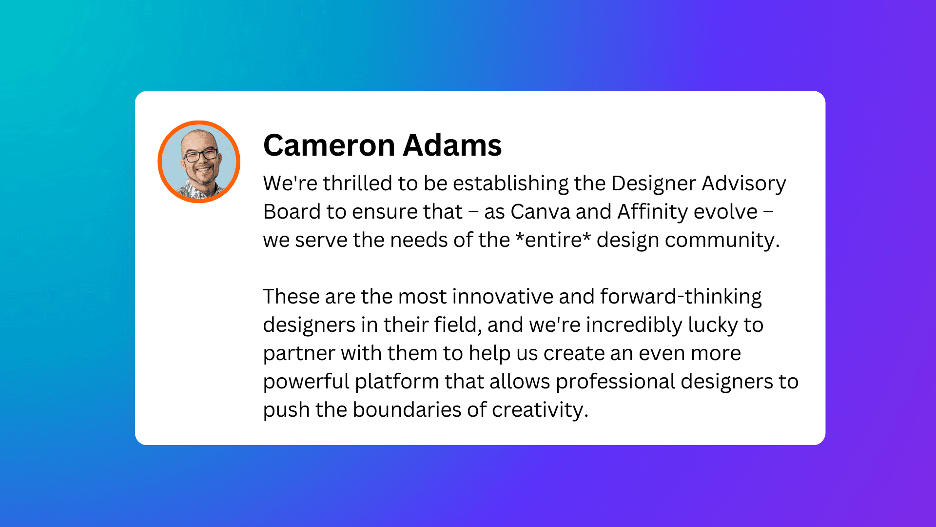 Introducing our Designer Advisory Board