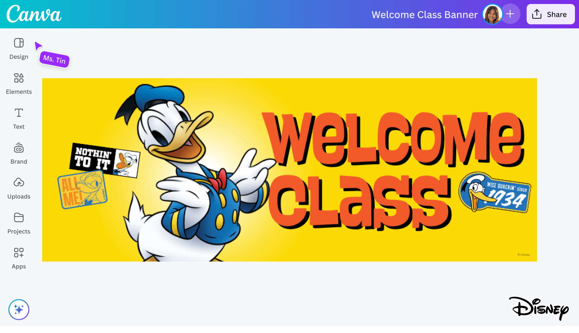 Temukan koleksi Disney di Canva