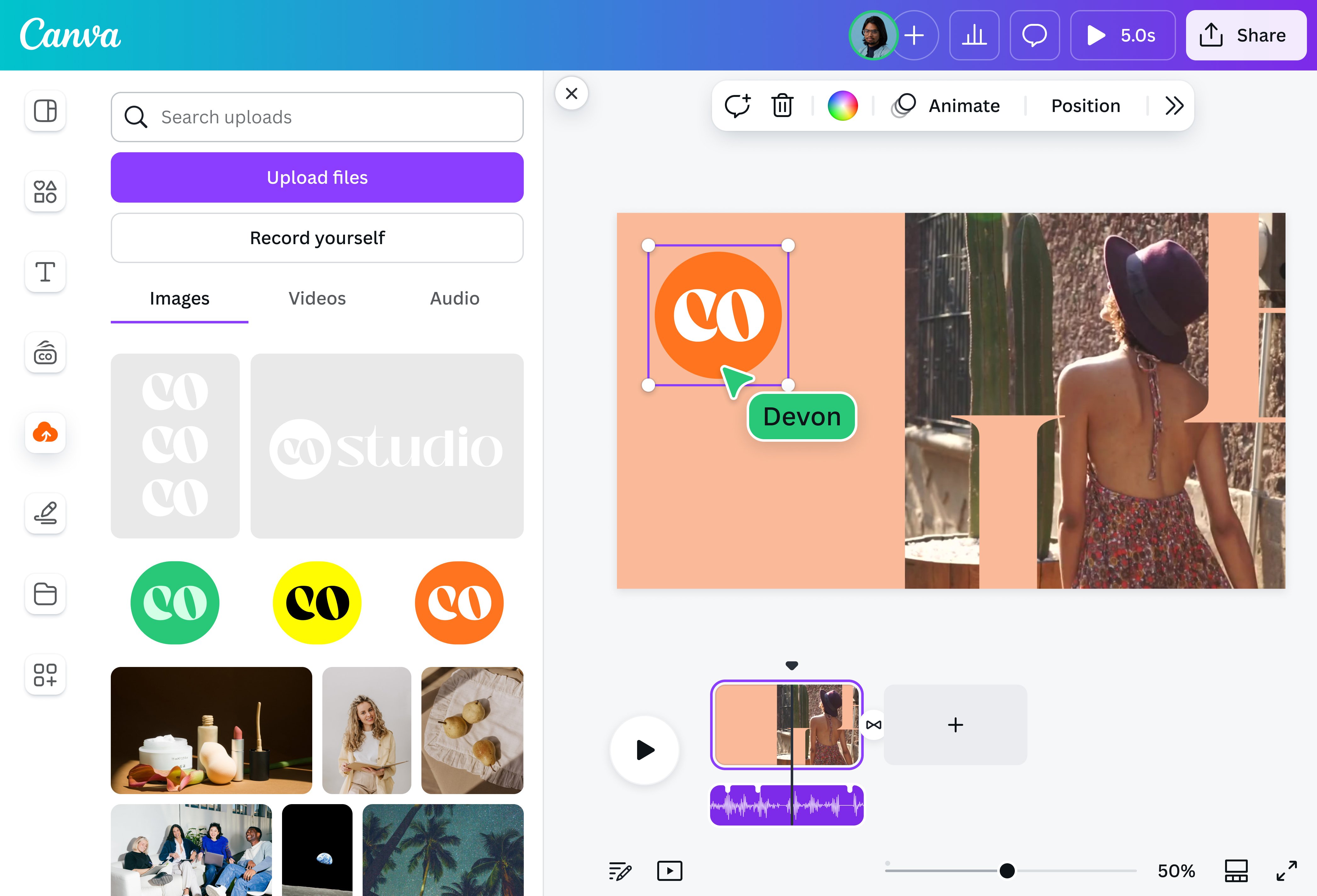 Add watermark to video online for free | Canva