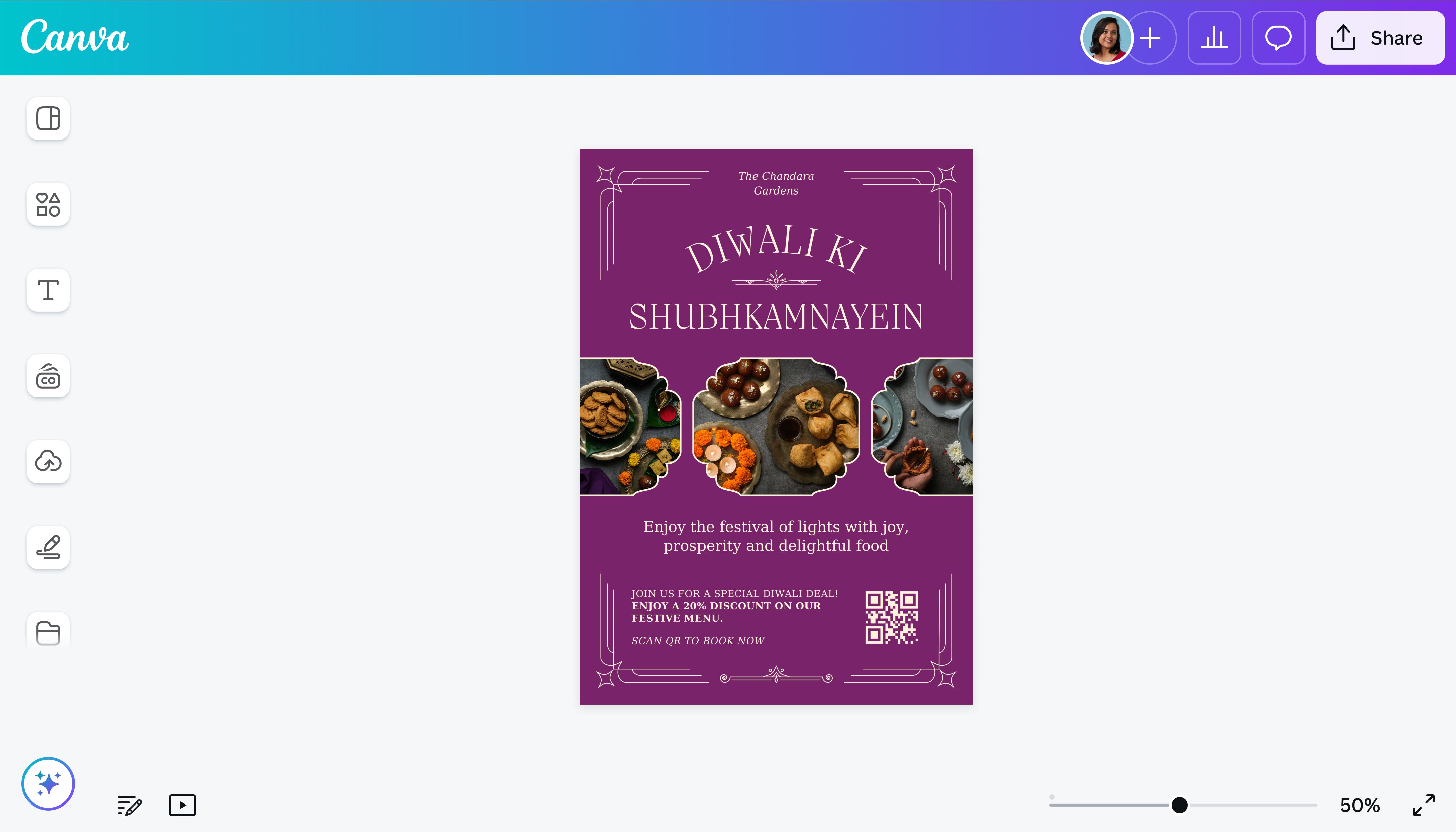 Free Diwali Poster Maker - Create a Diwali Poster | Canva