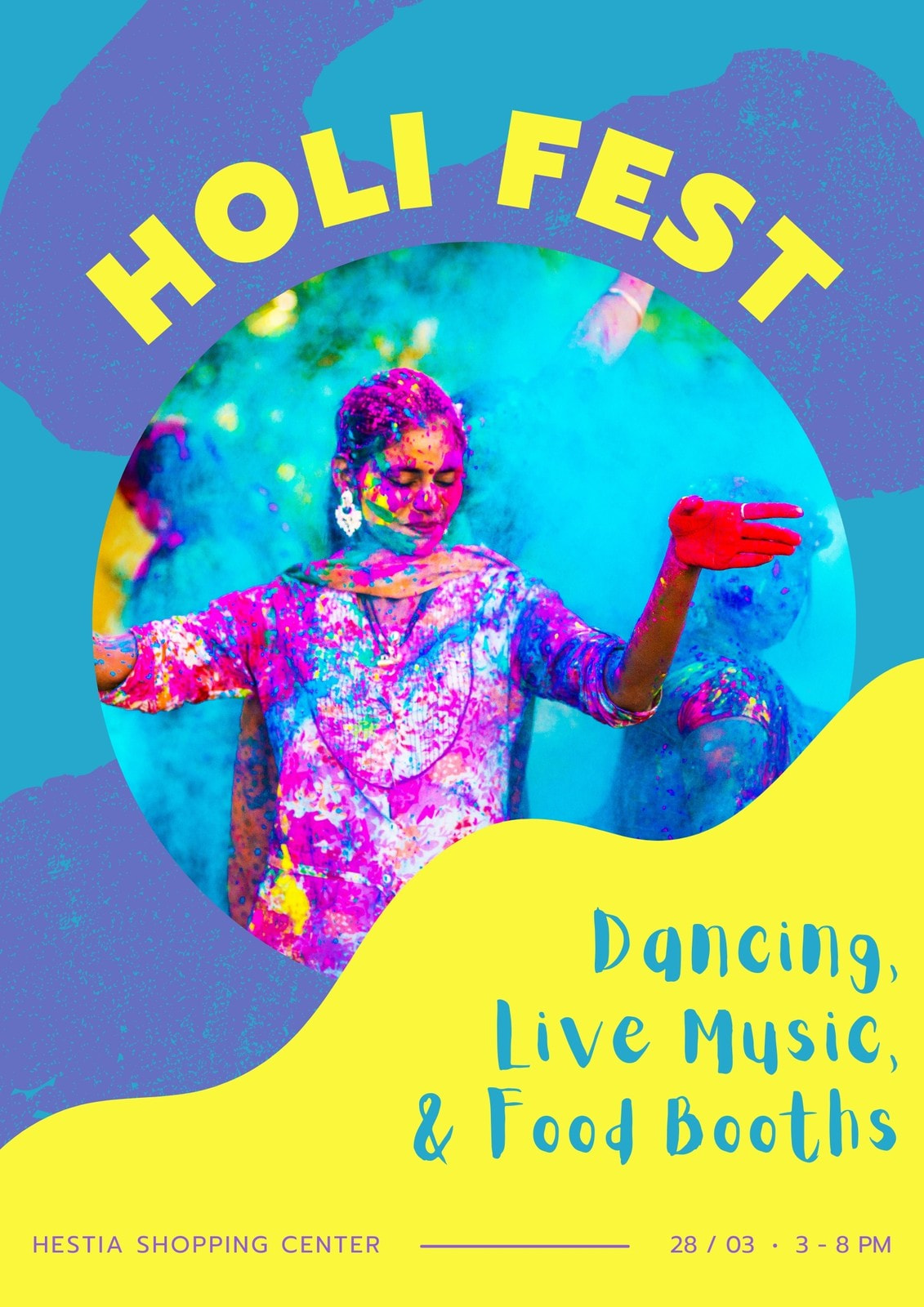 Make Beautiful Holi Posters Online (Free!) With Canva
