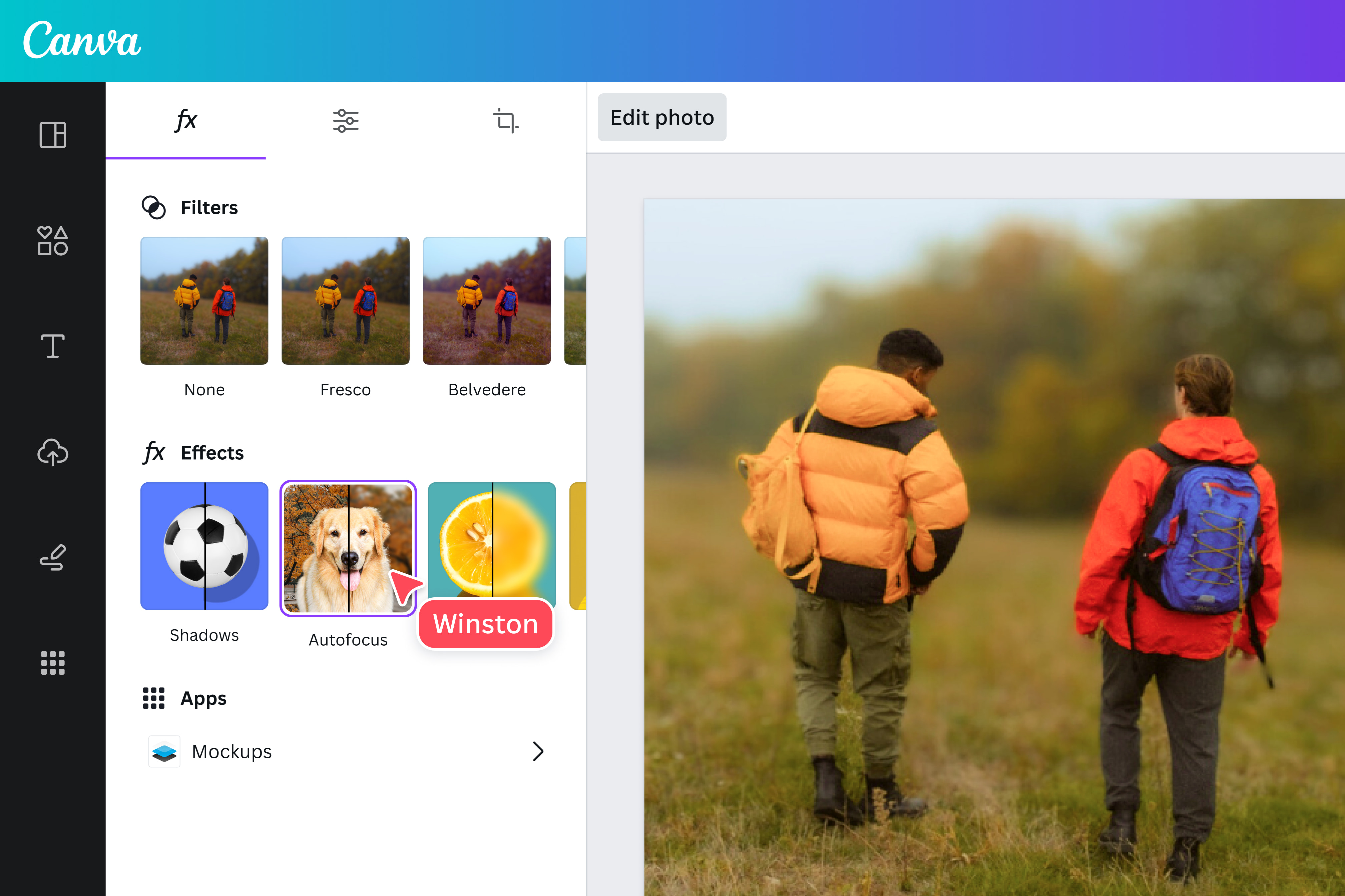 Desenfocar el fondo de una foto en línea gratis | Canva